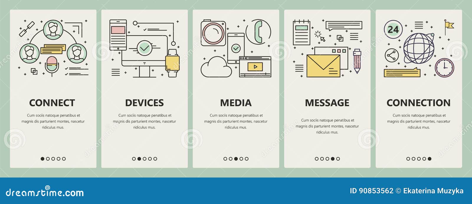 Flat Design Communication Stock Illustrations – 586,208 Flat Design ...