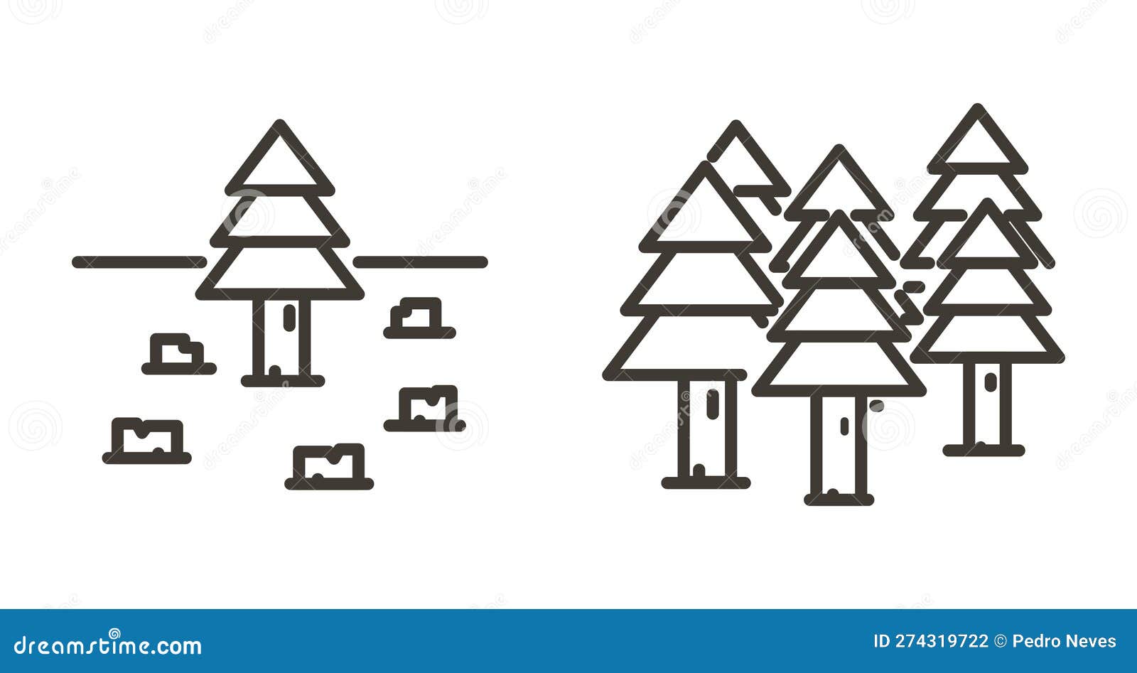 Vector Thin Line Icon Outline Linear Stroke Illustration of the Same ...