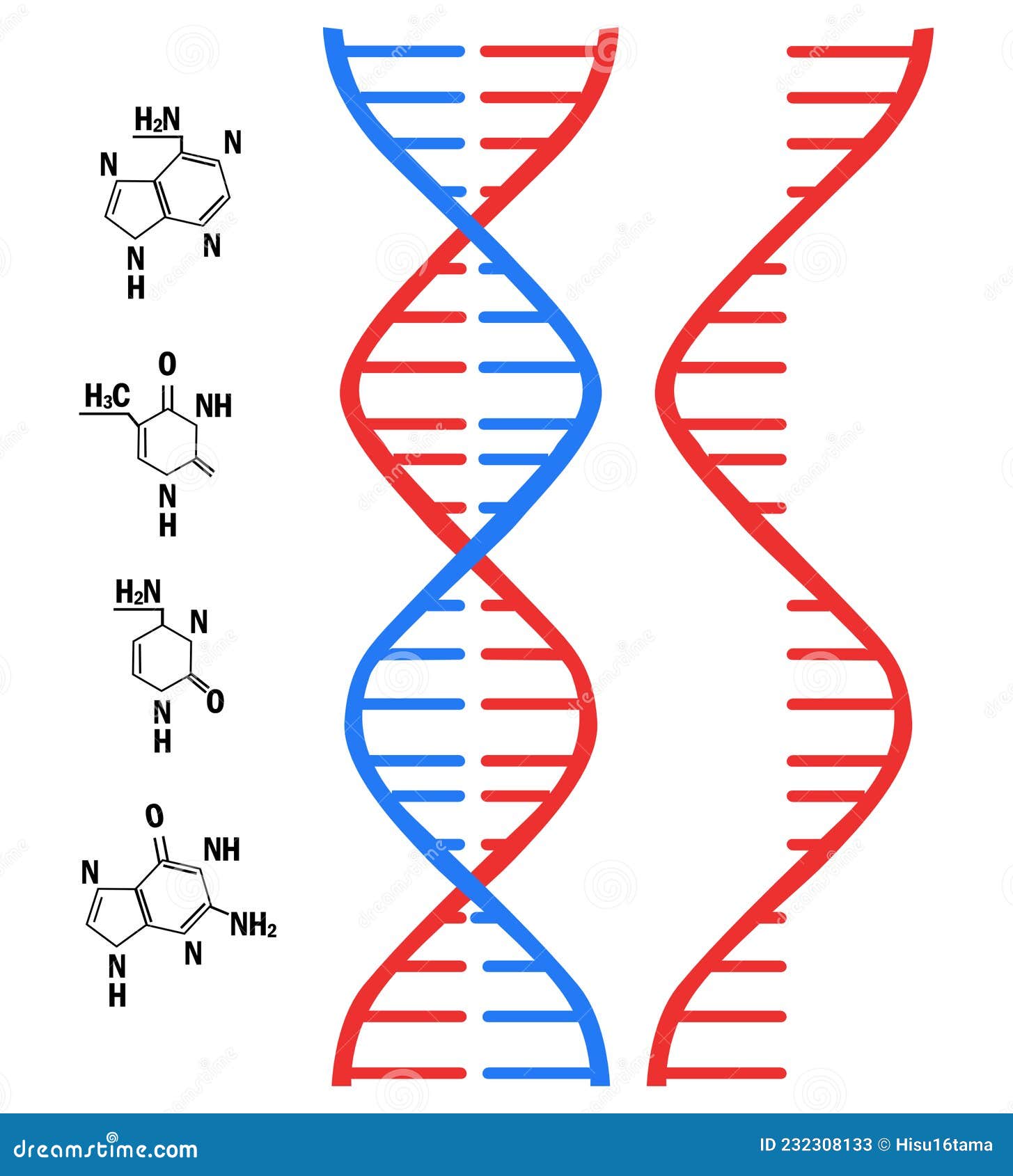 Vector Thin-line ICON Related with RNA and DNA Stock Vector ...