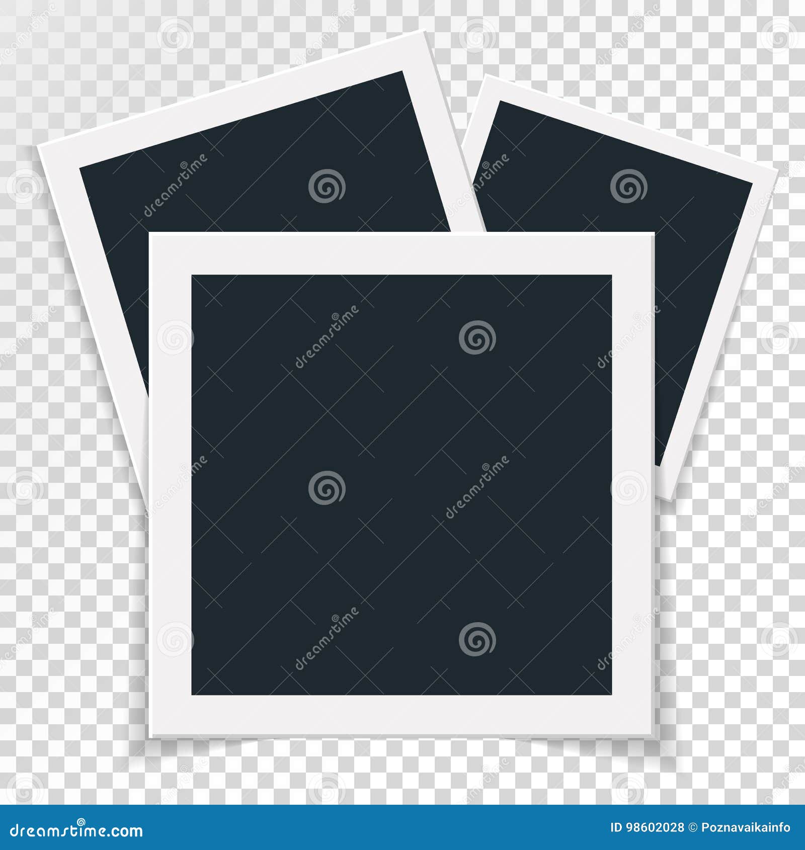 Vector three frame stock vector. Illustration of instant - 98602028