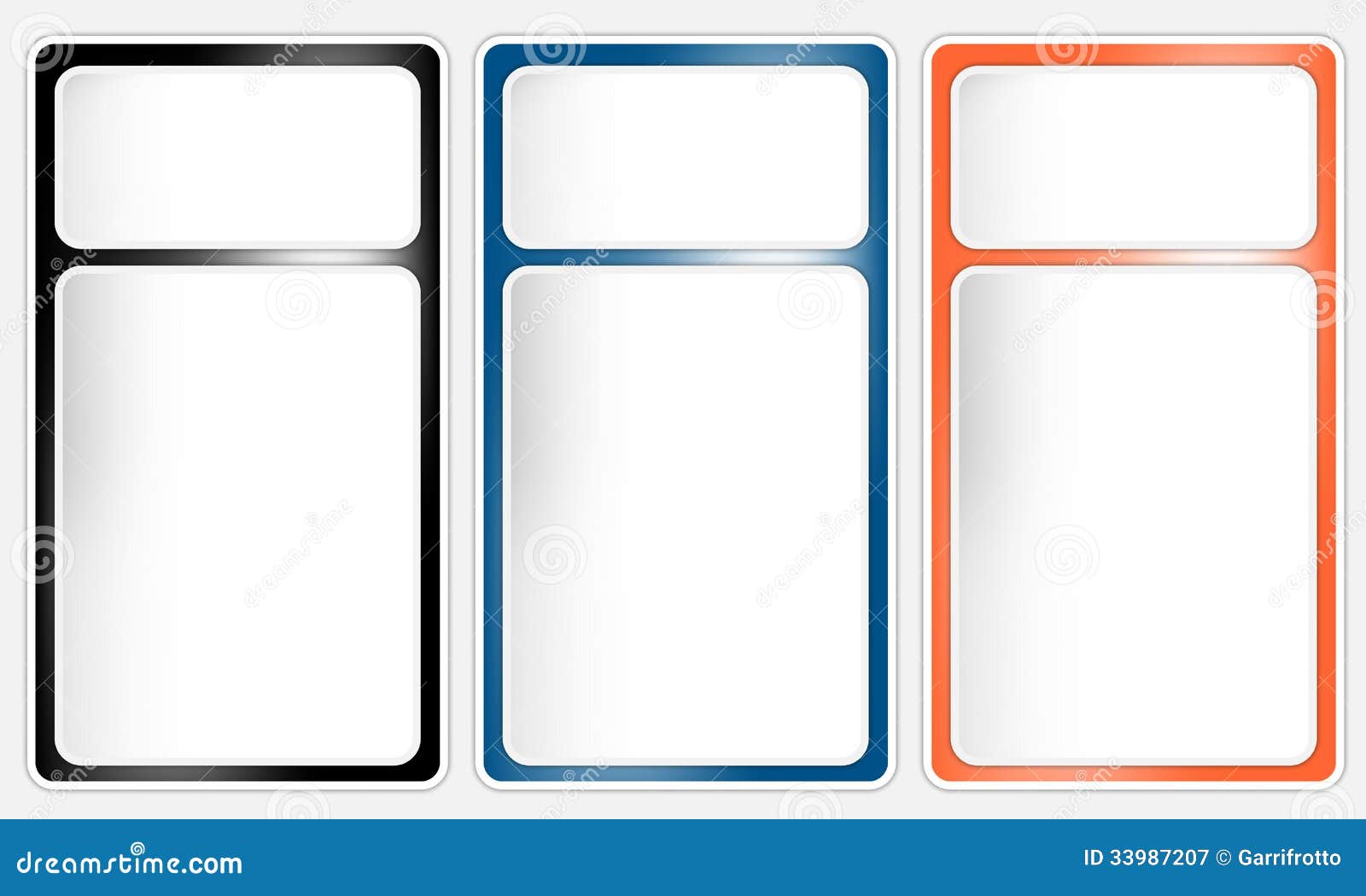 Vector three text box stock vector. Illustration of note - 33987207 Vector three text box stock vector. Illustration of note - 33987207