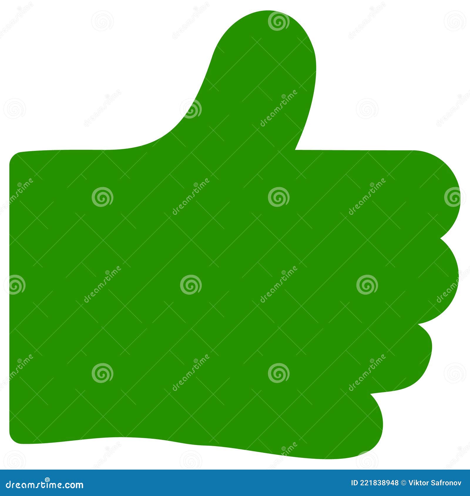 Vector Thumb Like Flat Icon Symbol Stock Vector - Illustration of ...
