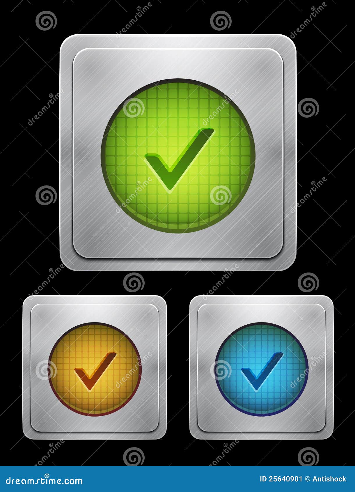 Vector tick phone button stock vector. Illustration of navigation ...