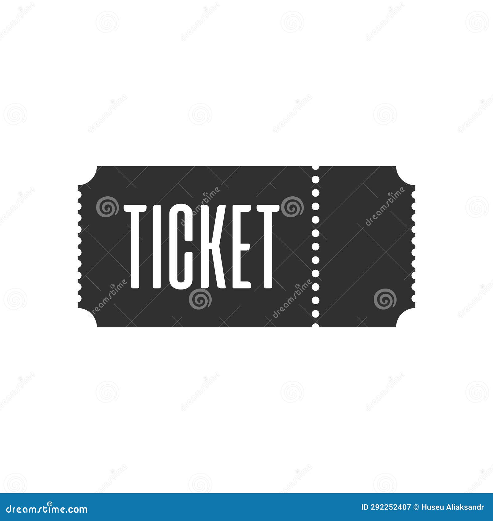 Vector ticket template. stock illustration. Illustration of price ...