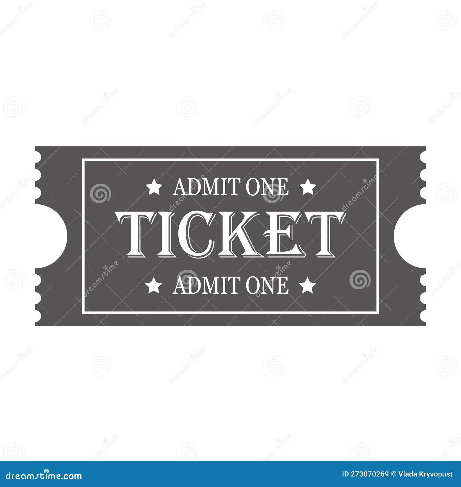 Vector Ticket. Vector Flat Ticket Illustration Stock Vector ...