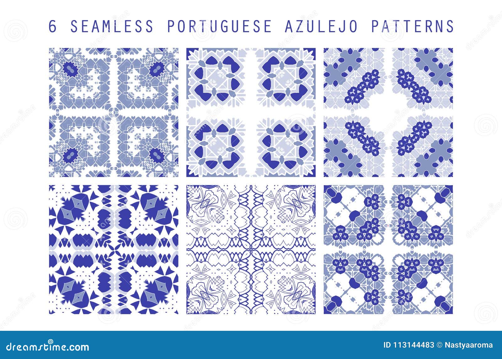 Vector Tile Pattern, Lisbon Floral Mosaic Stock Illustration ...