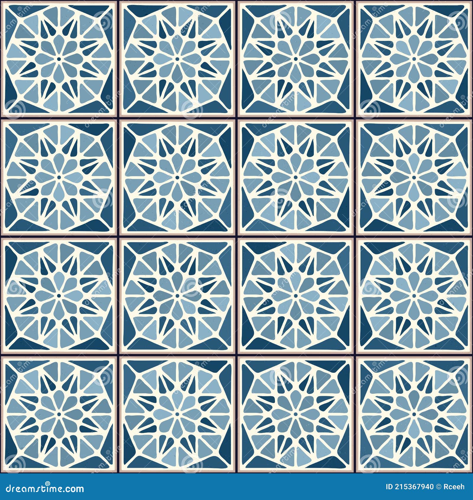 Vector tiles pattern 4 stock vector. Illustration of repetition - 215367940
