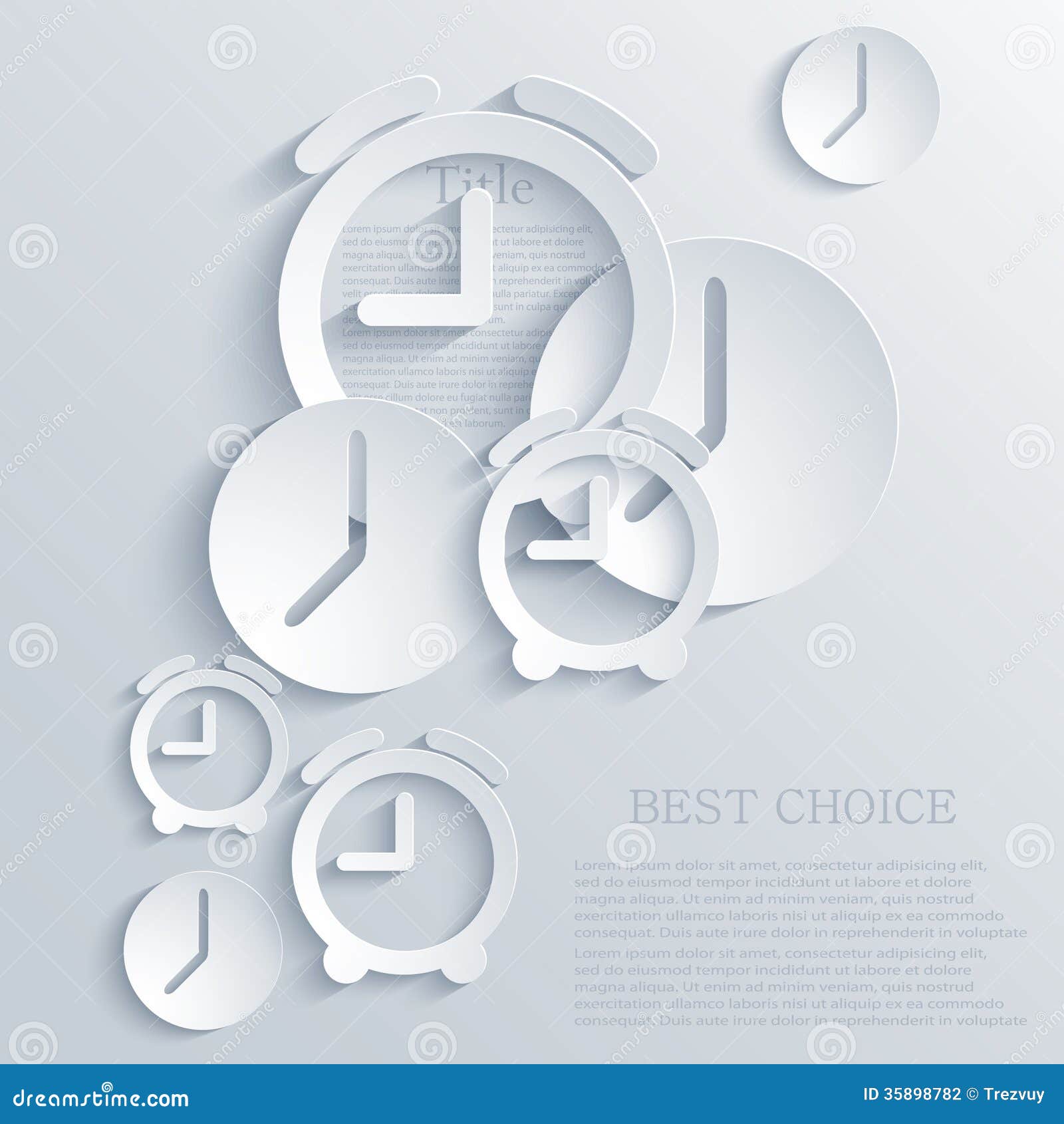 Vector Time Icon Background. Eps10 Stock Vector - Illustration of shape ...