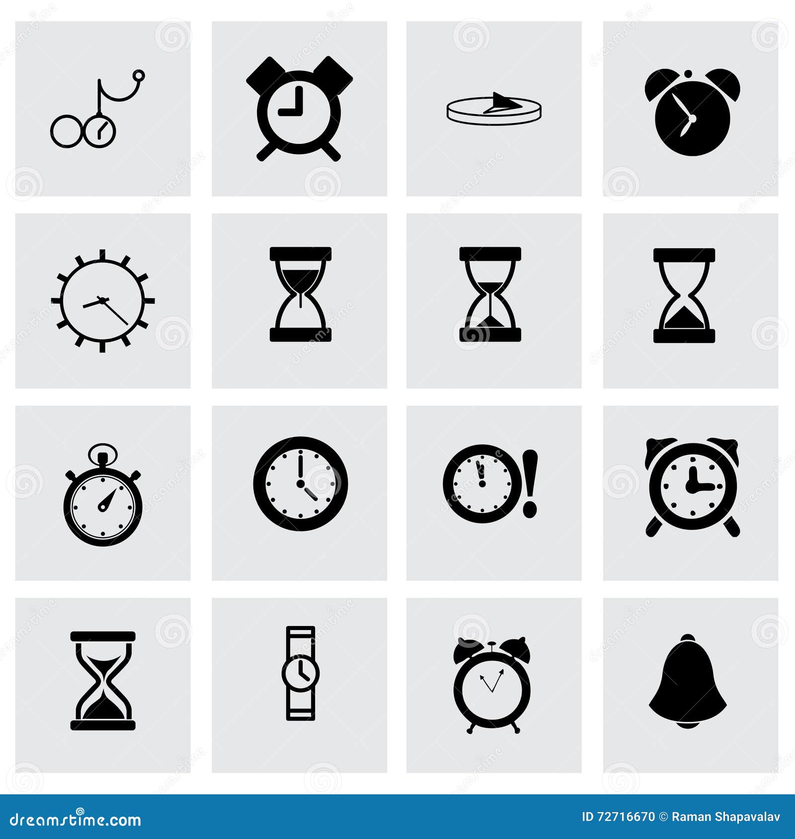 Vector time icon set stock vector. Illustration of gear - 72716670