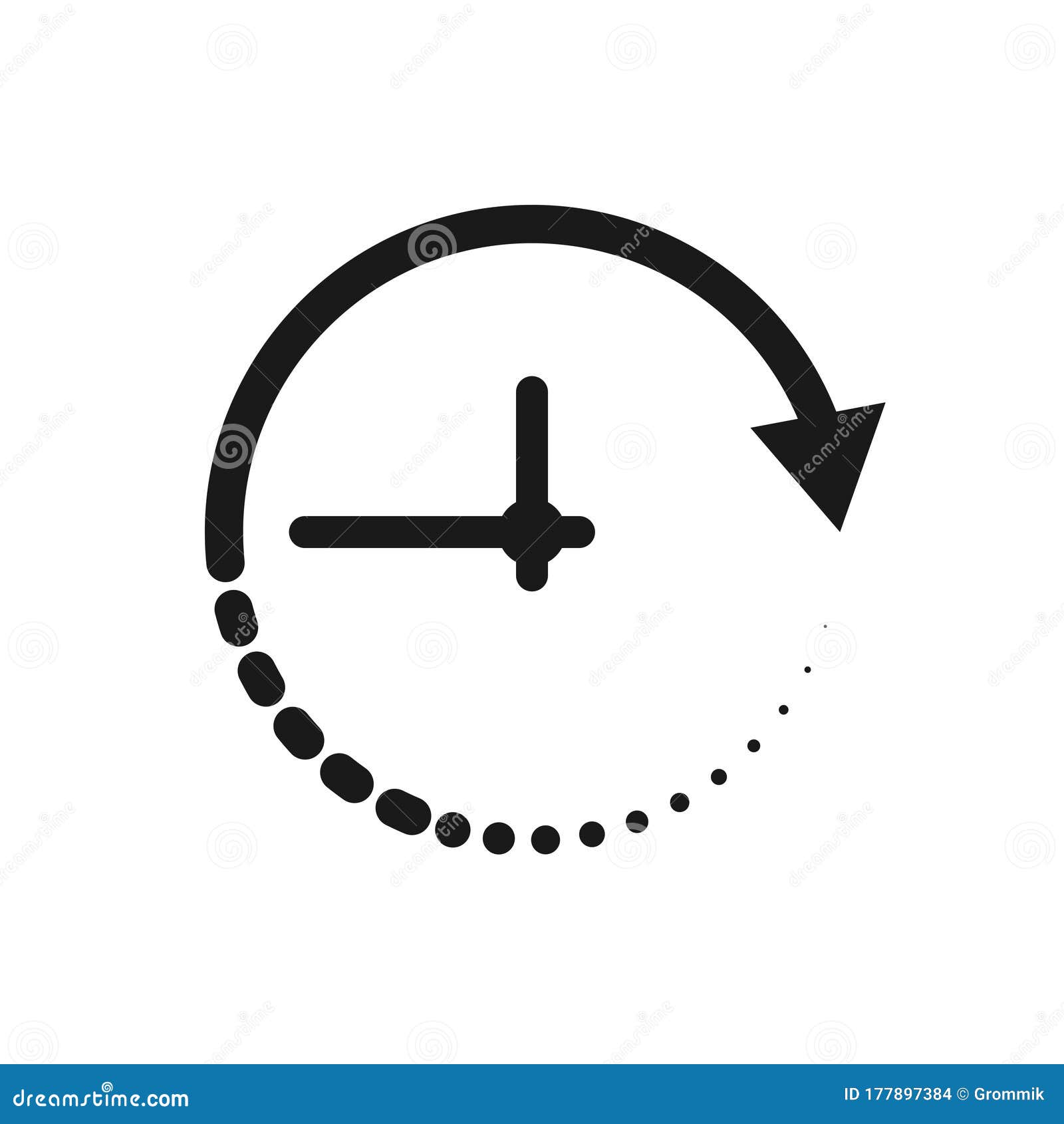 Vector Time Icon. Icon for the Validity Period Stock Vector ...