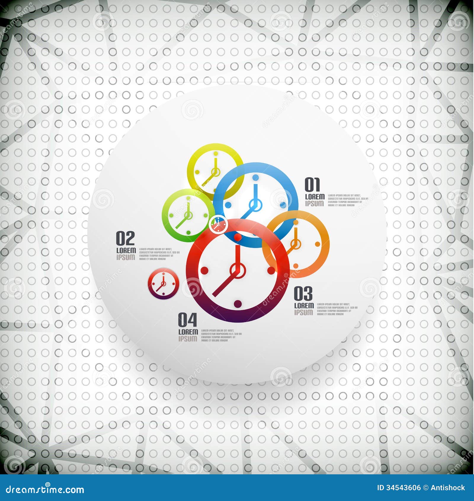 Vector Time Infographic Business Template Stock Vector - Illustration ...