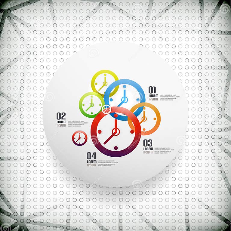 Vector Time Infographic Business Template Stock Vector - Illustration ...