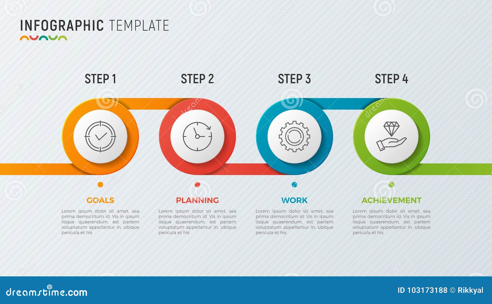 Vector Timeline Chart Infographic Design for Data Visualization. Stock ...