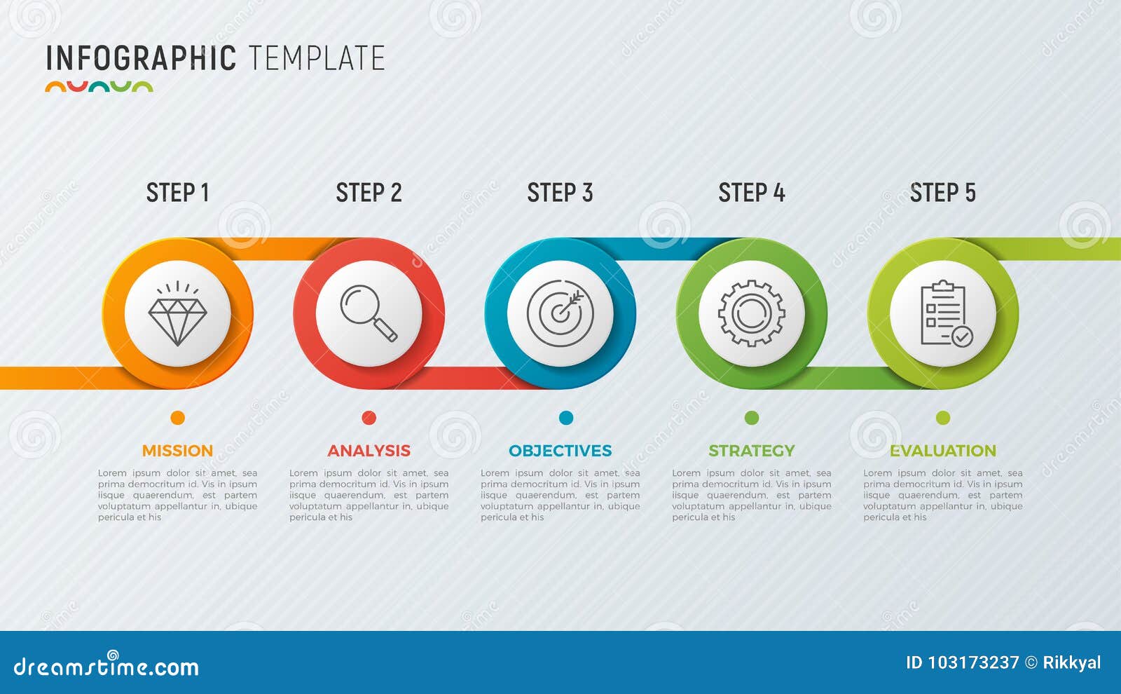 Vector Timeline Chart Infographic Design for Data Visualization. Stock ...