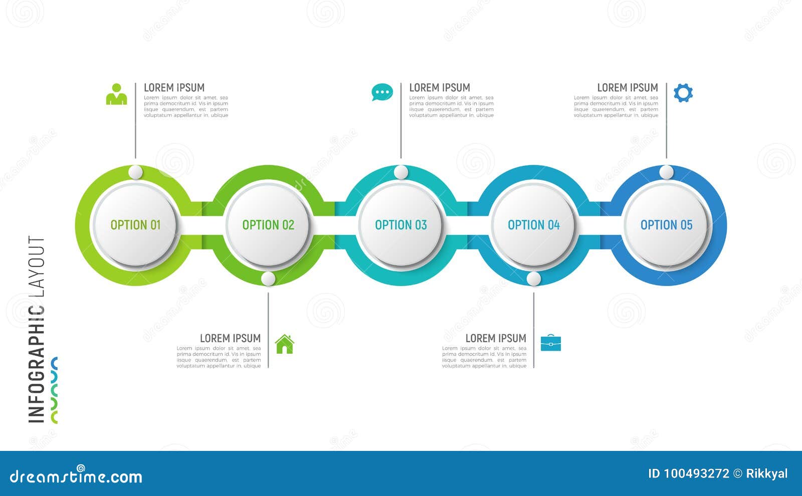 Vector Timeline Chart Infographic Design for Data Visualization. Stock ...