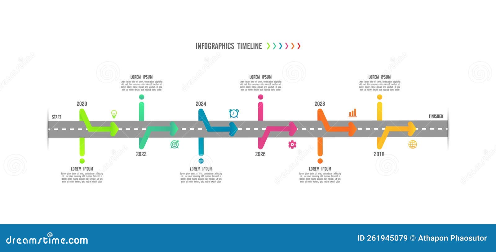 Vector Timeline Infographic Business Design Template Stock Vector ...