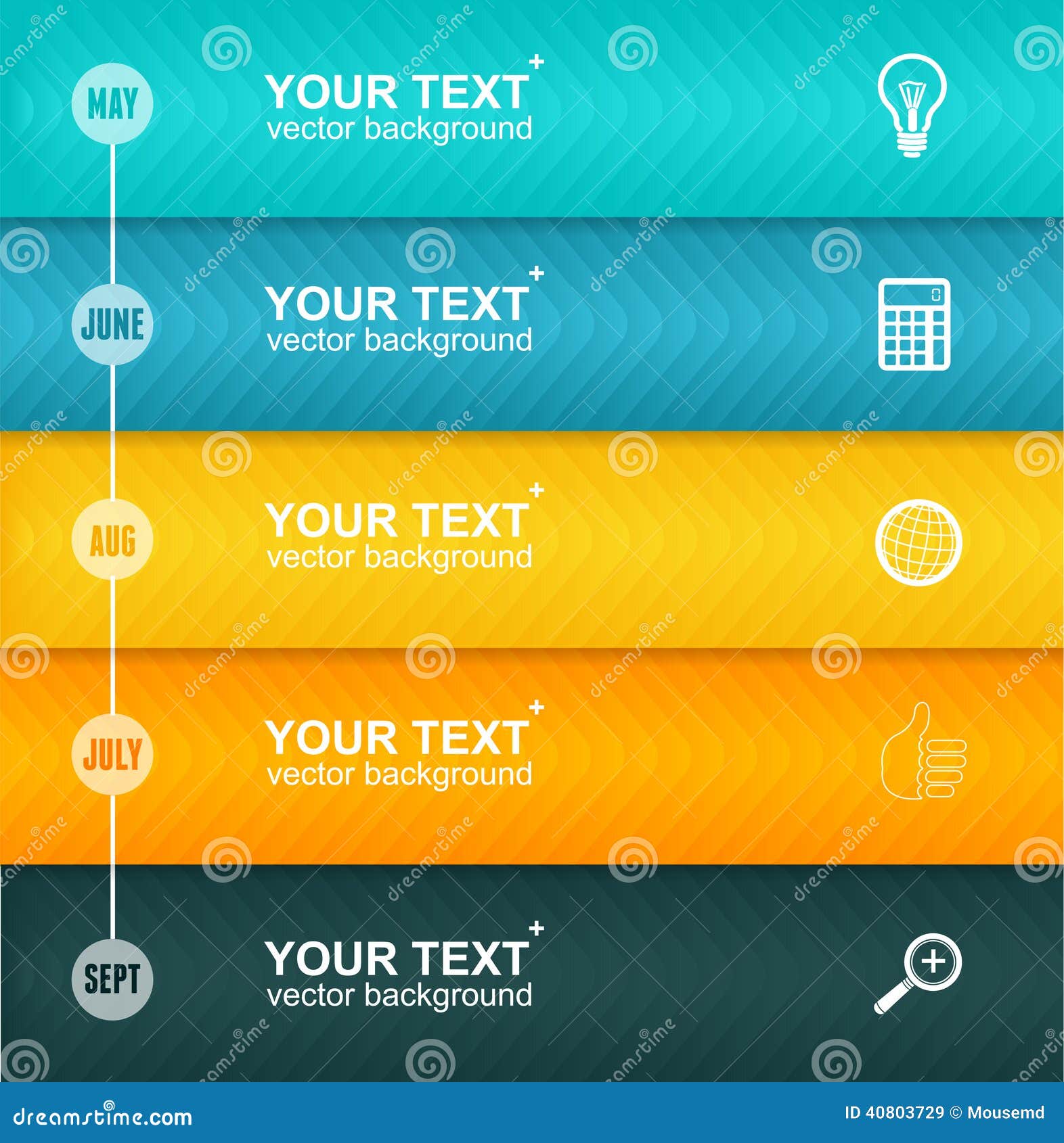 Vector Timeline Infographic. Colorful Template Stock Vector ...