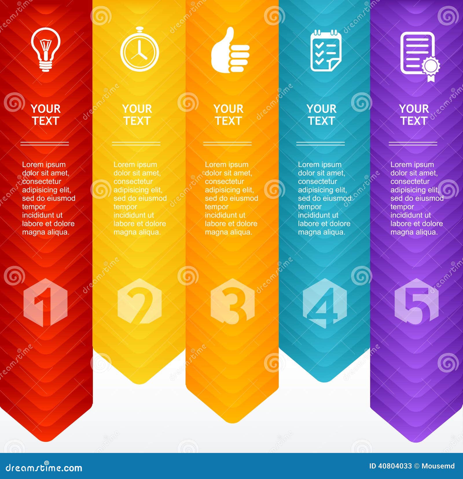 Vector Timeline Infographic. Colorful Template Stock Vector ...