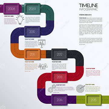 Vector Timeline Infographic. Modern Simple Design. Stock Vector ...