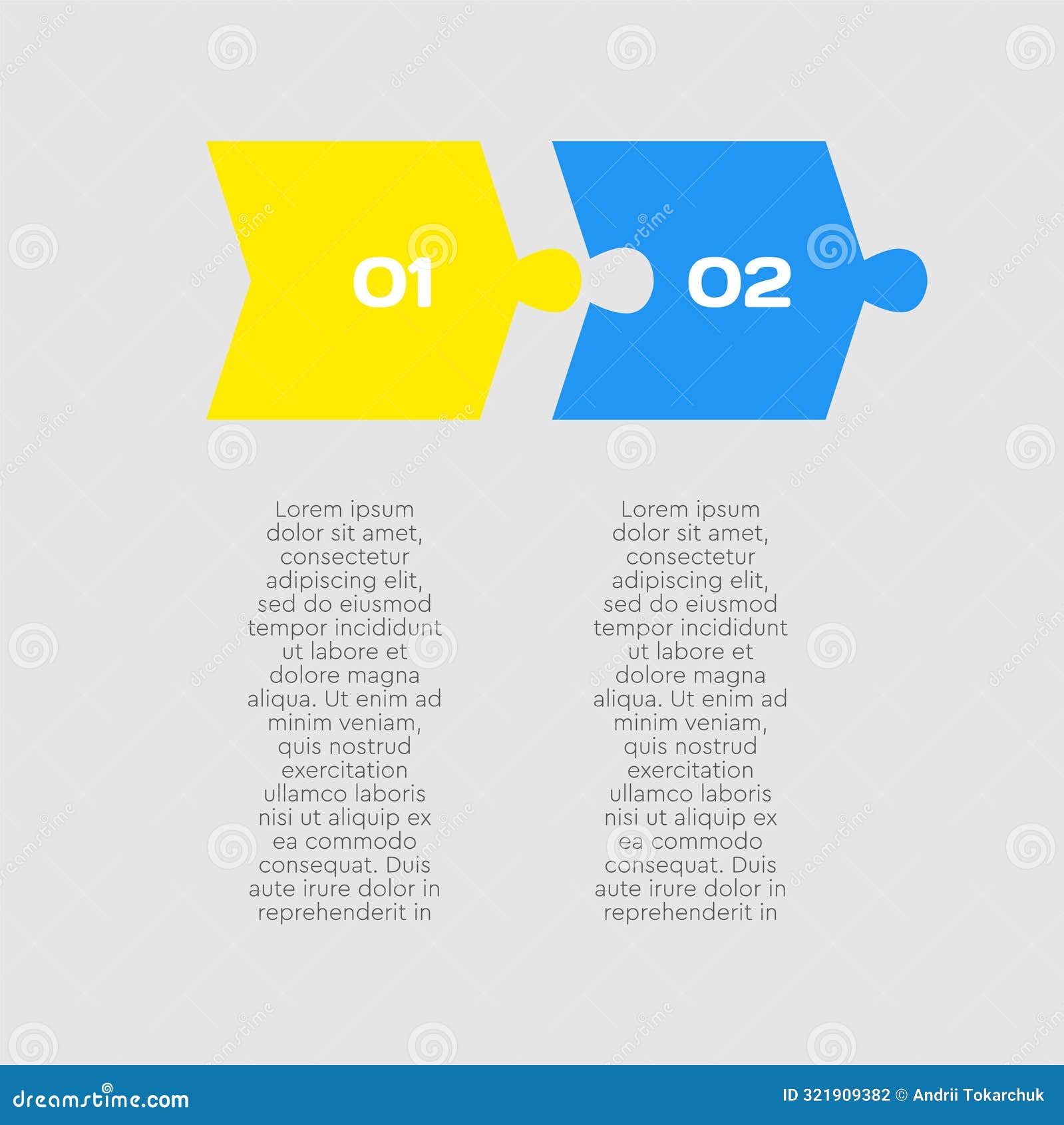 Vector Timeline Infographic Process, Two Options Stock Vector ...