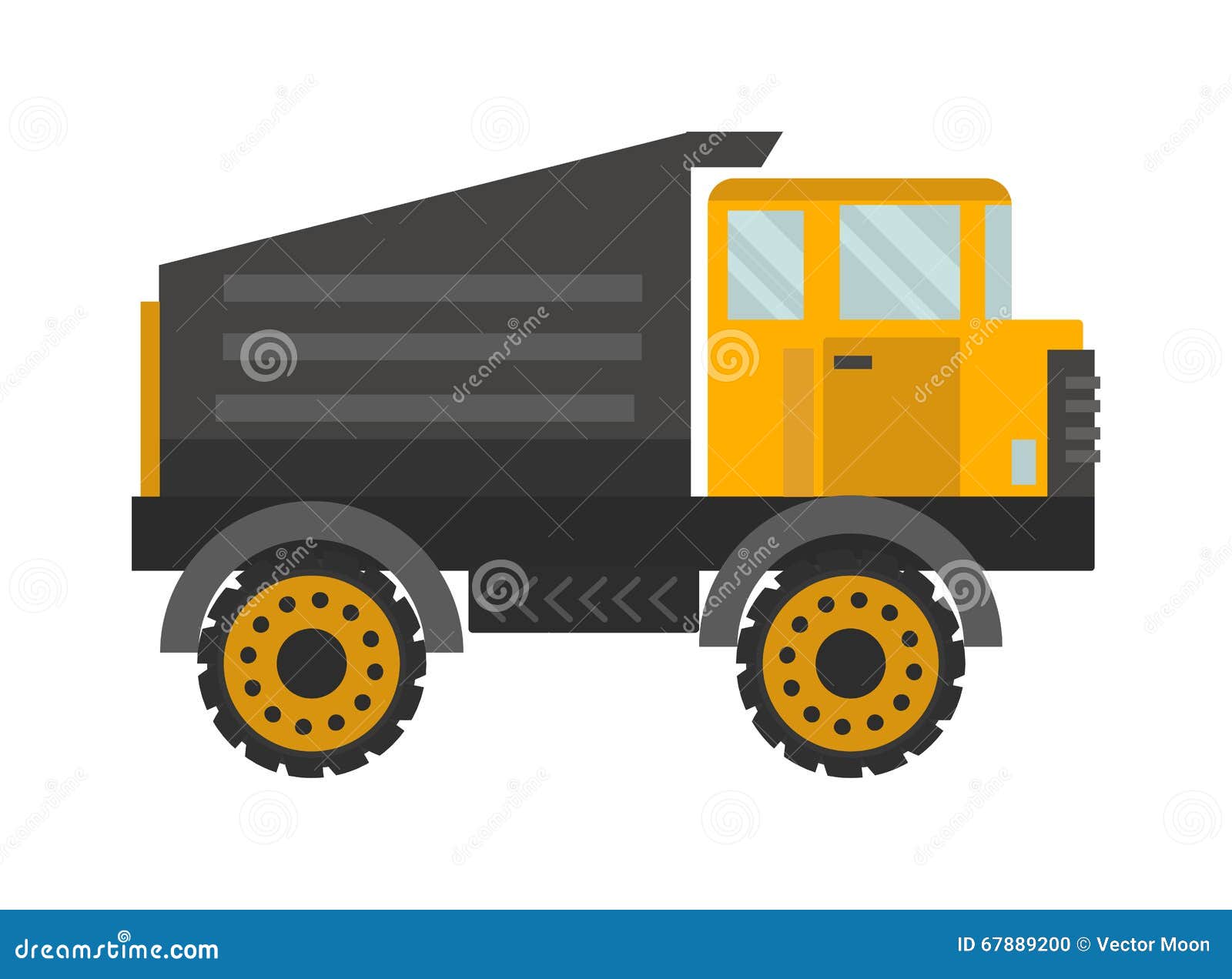 Vector tipper illustration stock vector. Illustration of automobile ...