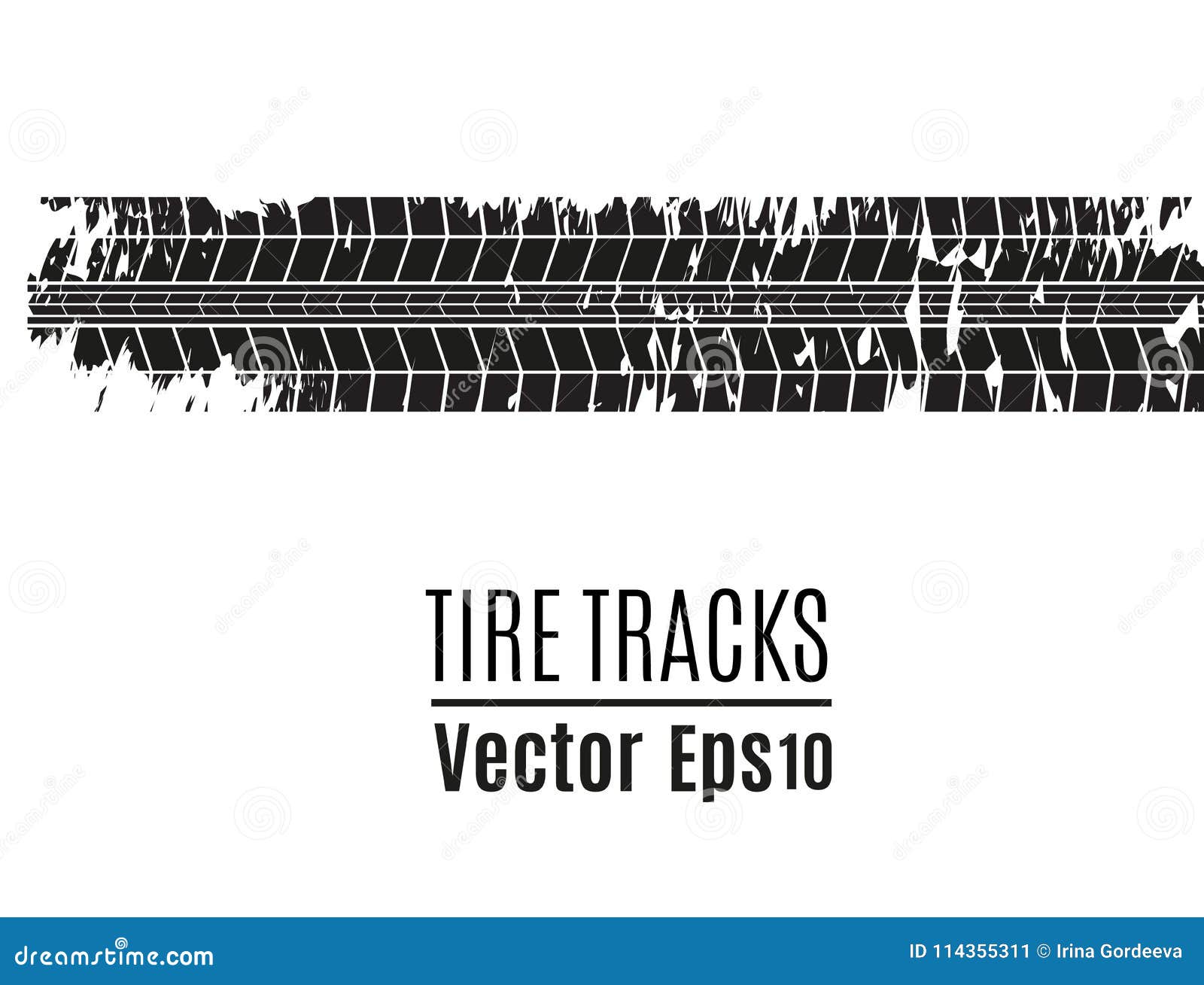 Vector Tire Track Background.Grunge Tire Track. Stock Vector ...
