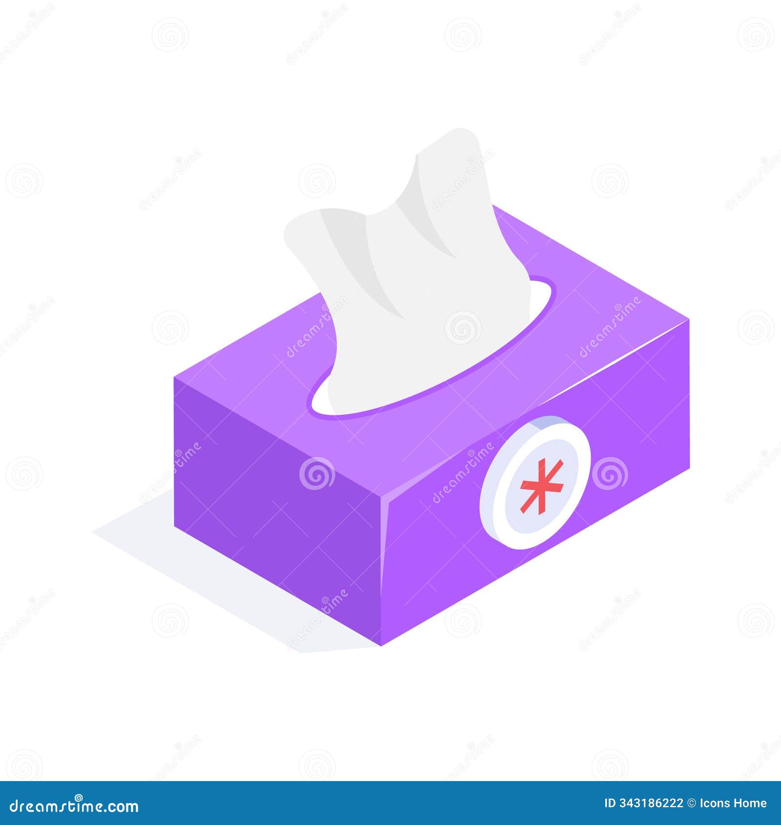 Vector of Tissue Box for Personal Hygiene and Care Stock Illustration ...