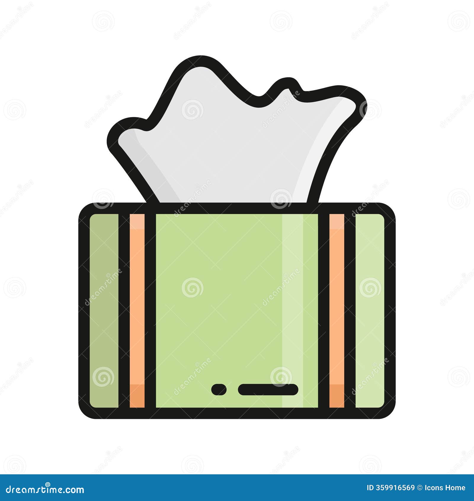 Vector of Tissue Box for Personal Hygiene and Care Stock Vector ...