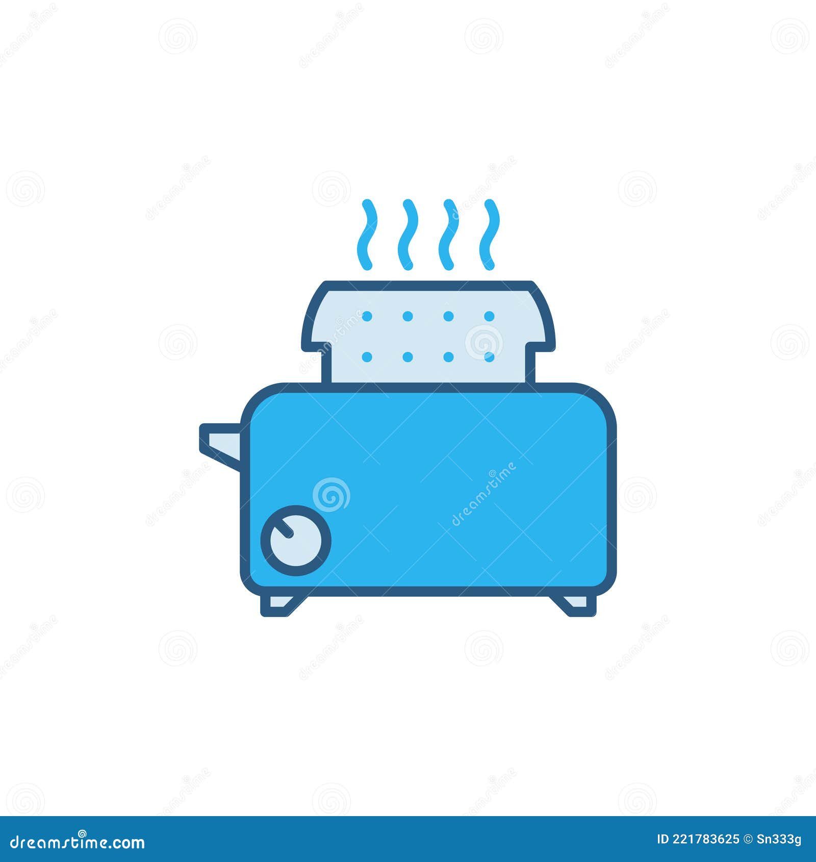 Vector Toaster Concept Colored Icon or Symbol Stock Vector ...