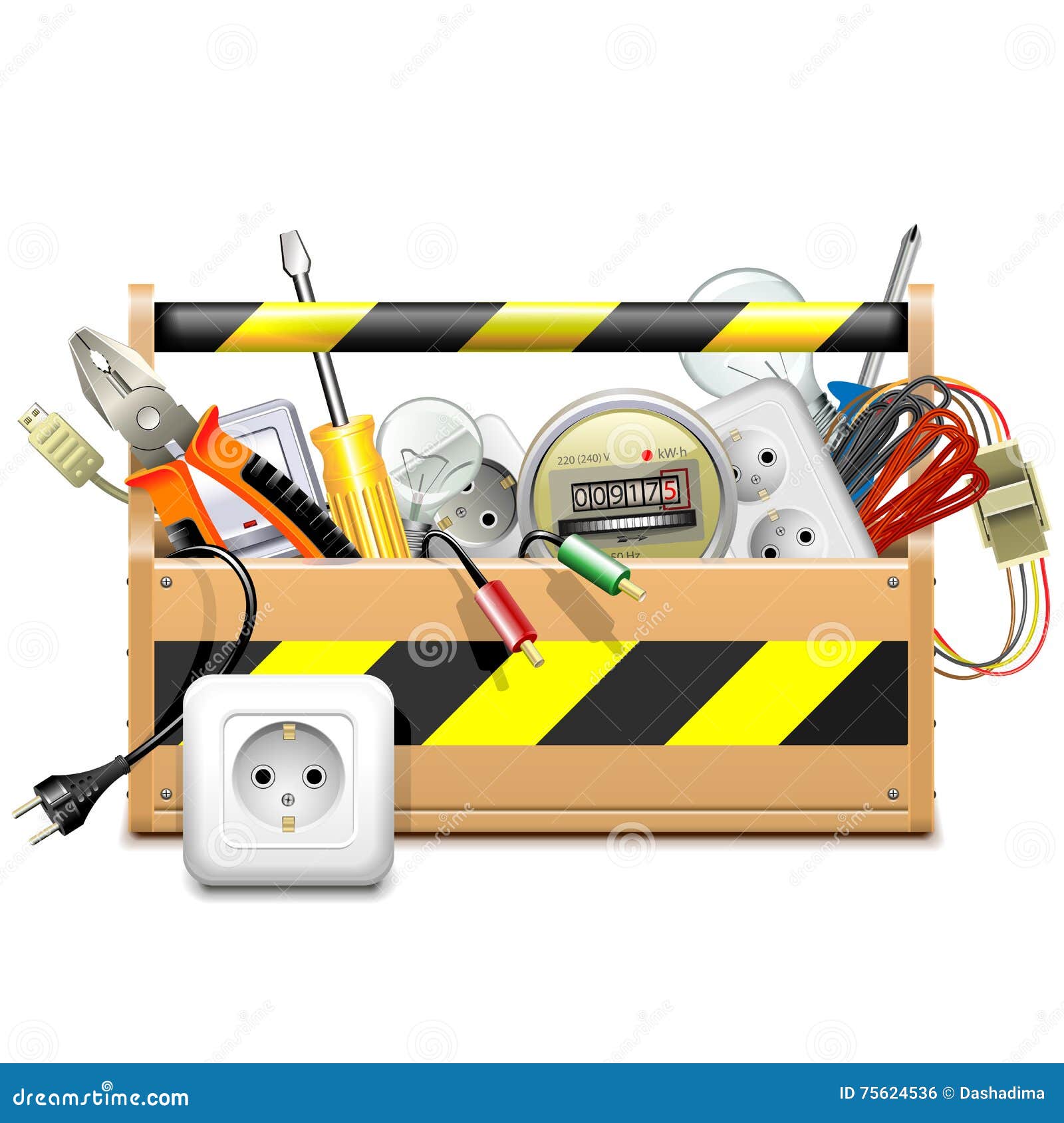 RCA Plug With Crate Royalty-Free Stock Photo | CartoonDealer.com #111928203