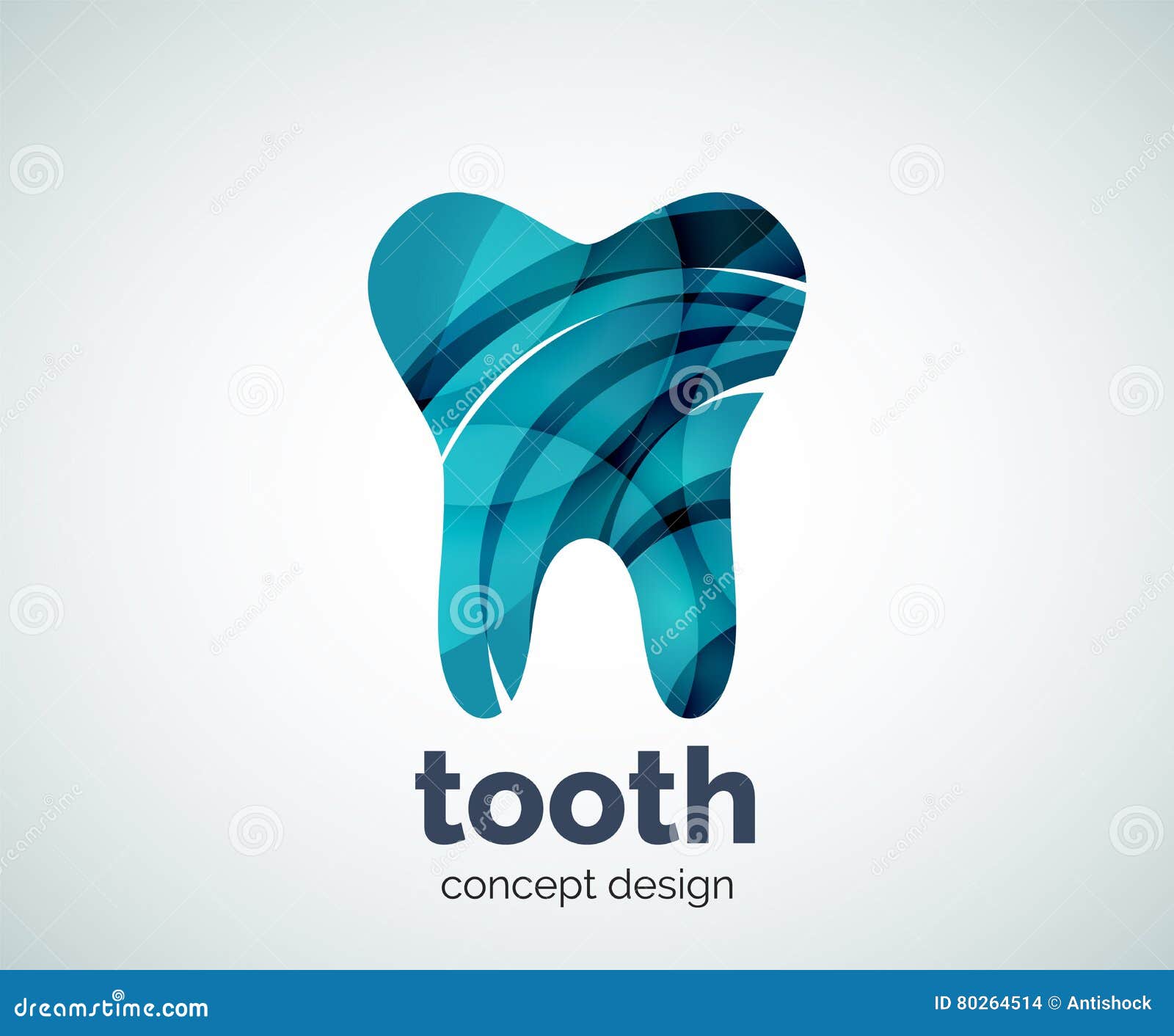 Vector tooth logo template stock vector. Illustration of healthy - 80264514