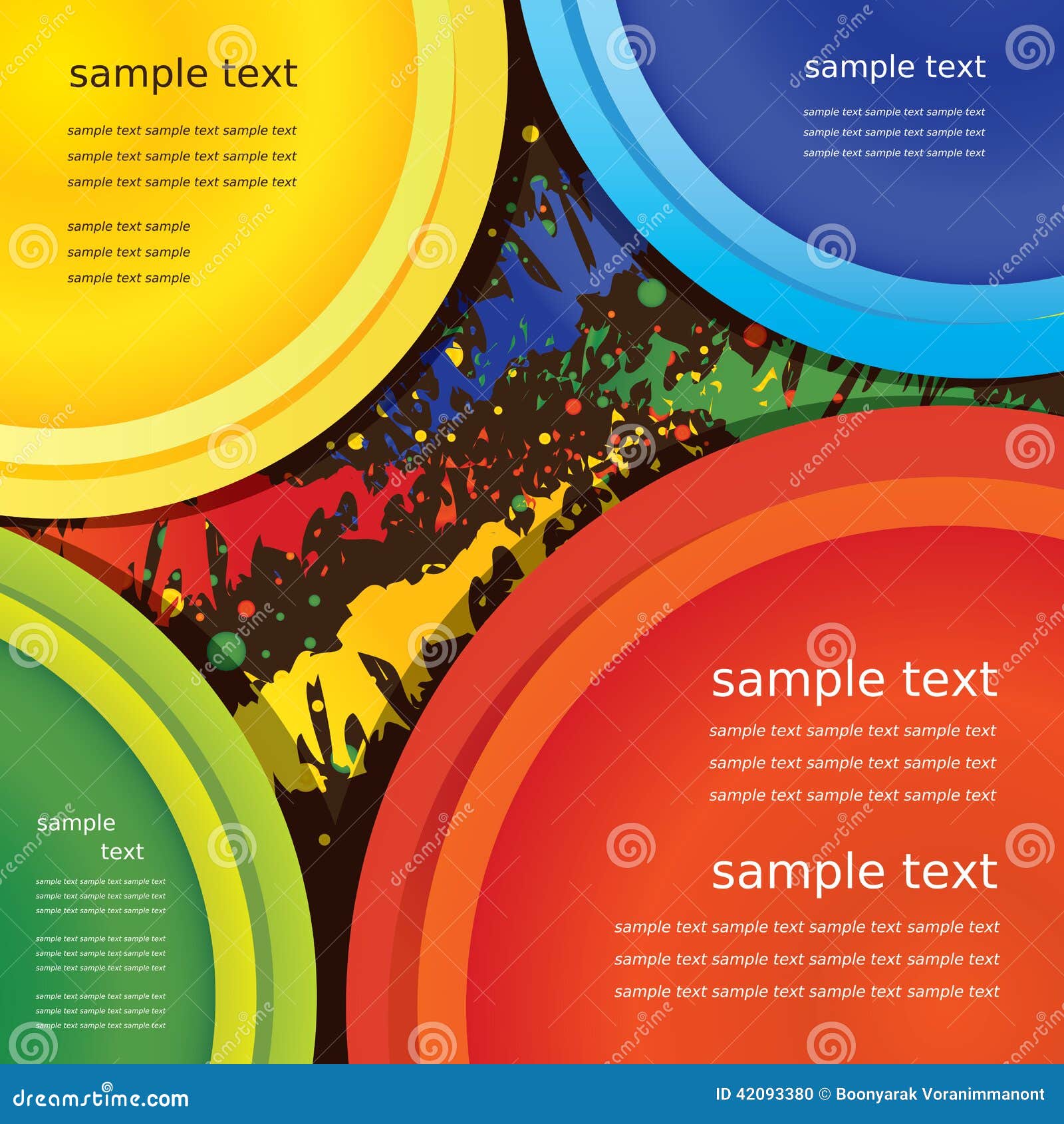 Vector Top View of Primary Colors Stock Vector - Illustration of ...