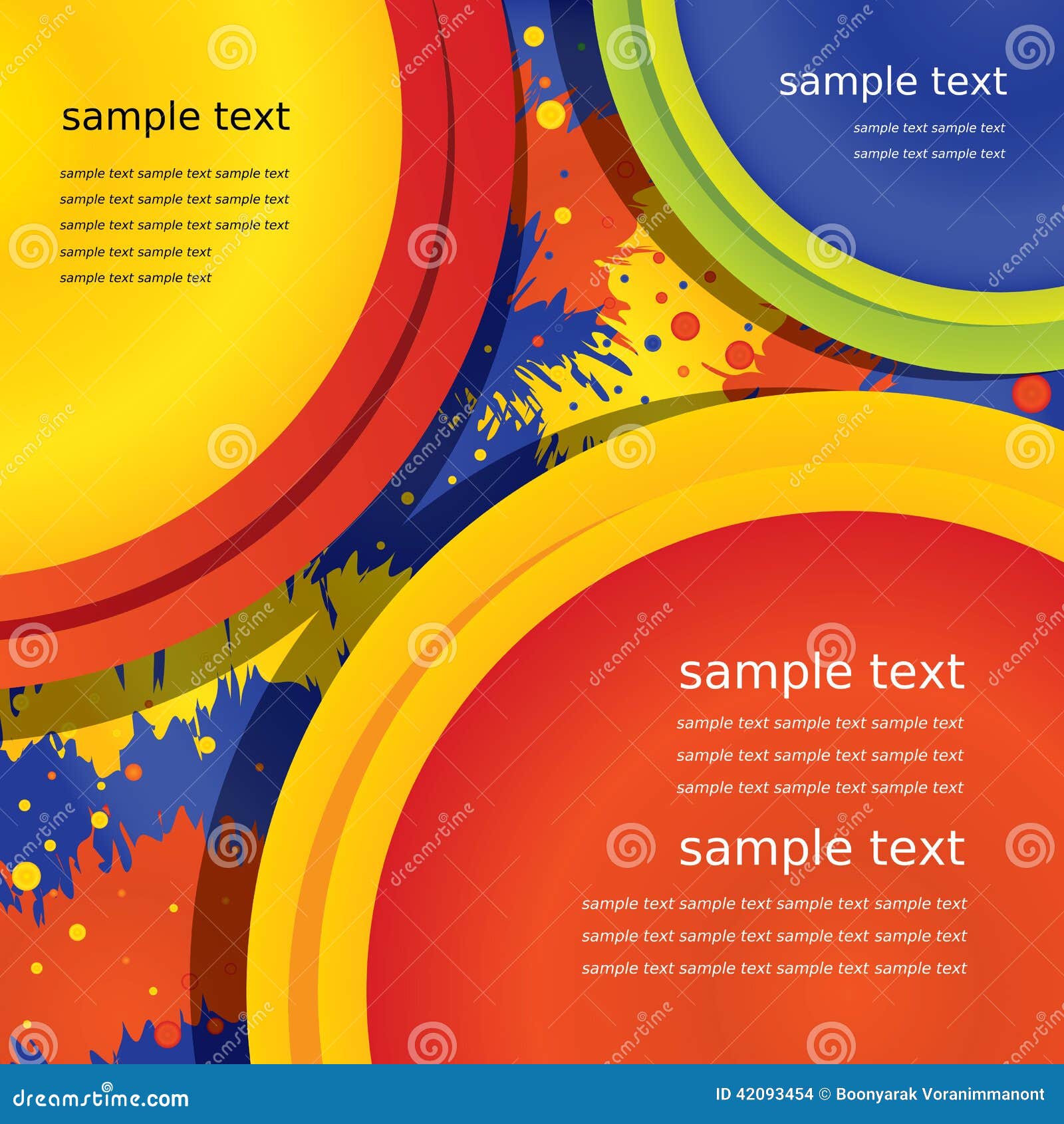 Vector Top View Of Primary Colors | CartoonDealer.com #42093454