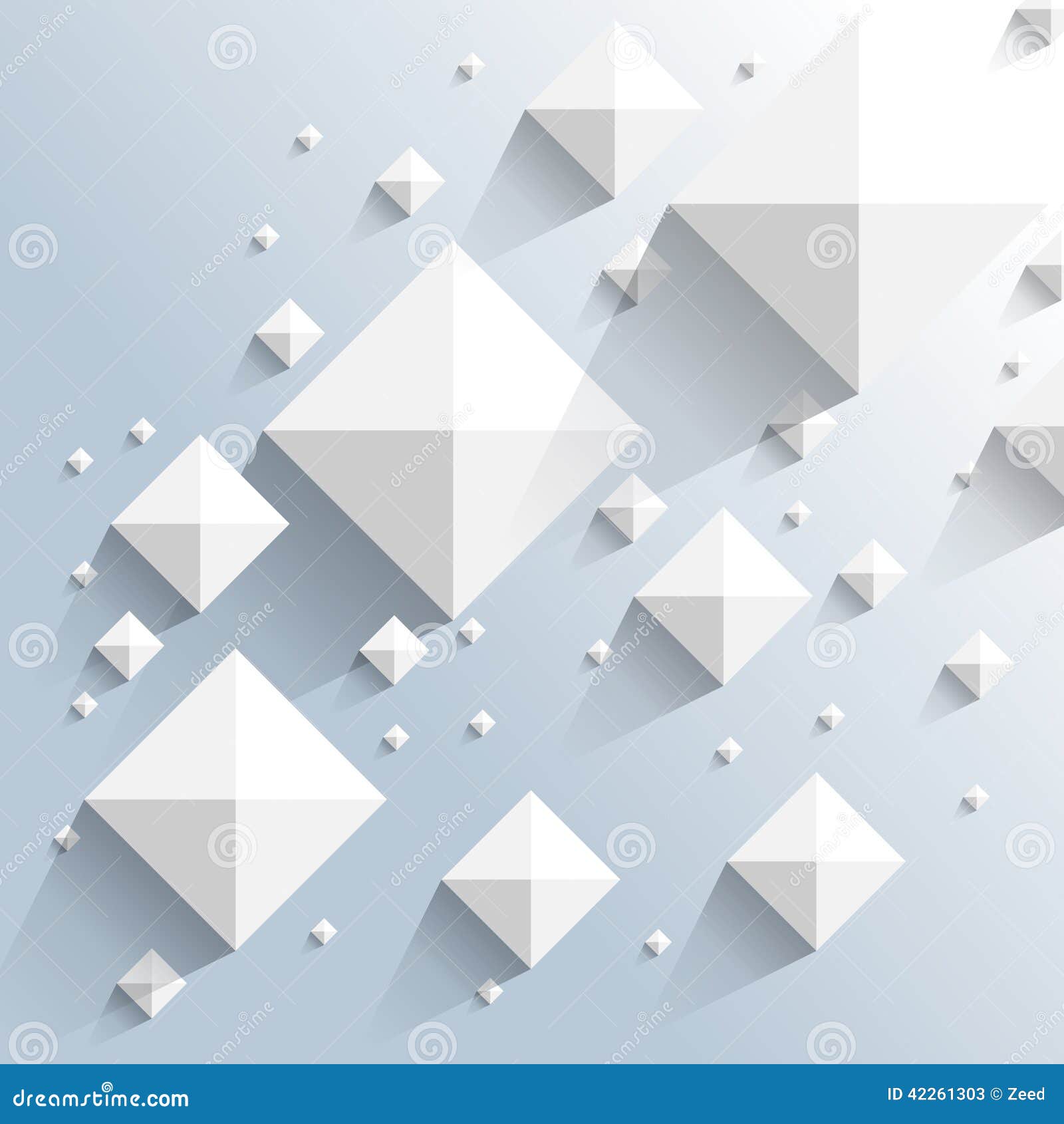 Vector Top View Pyramid Elements Background Stock Illustration ...
