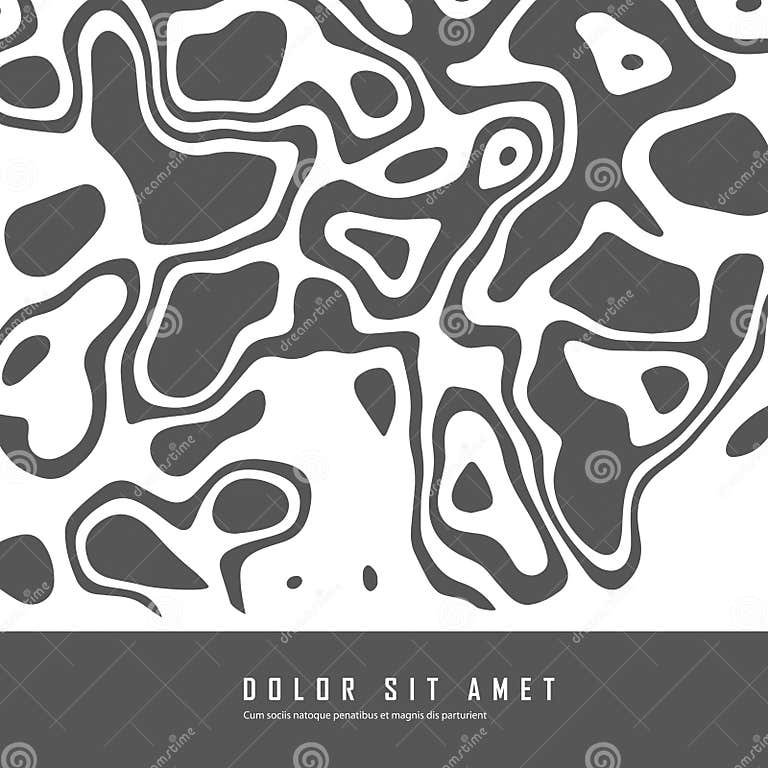 Vector Topographic Map Background. Line Topography Map Pattern. Contour ...