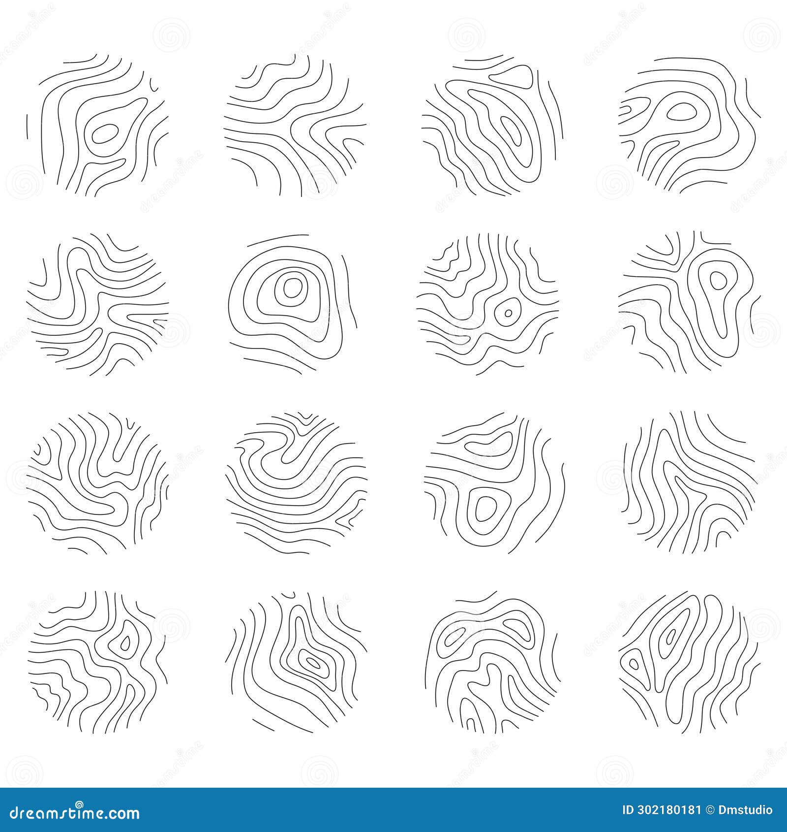 Topographic Simple Line Abstract Vertical Posters Set. Aesthetic ...