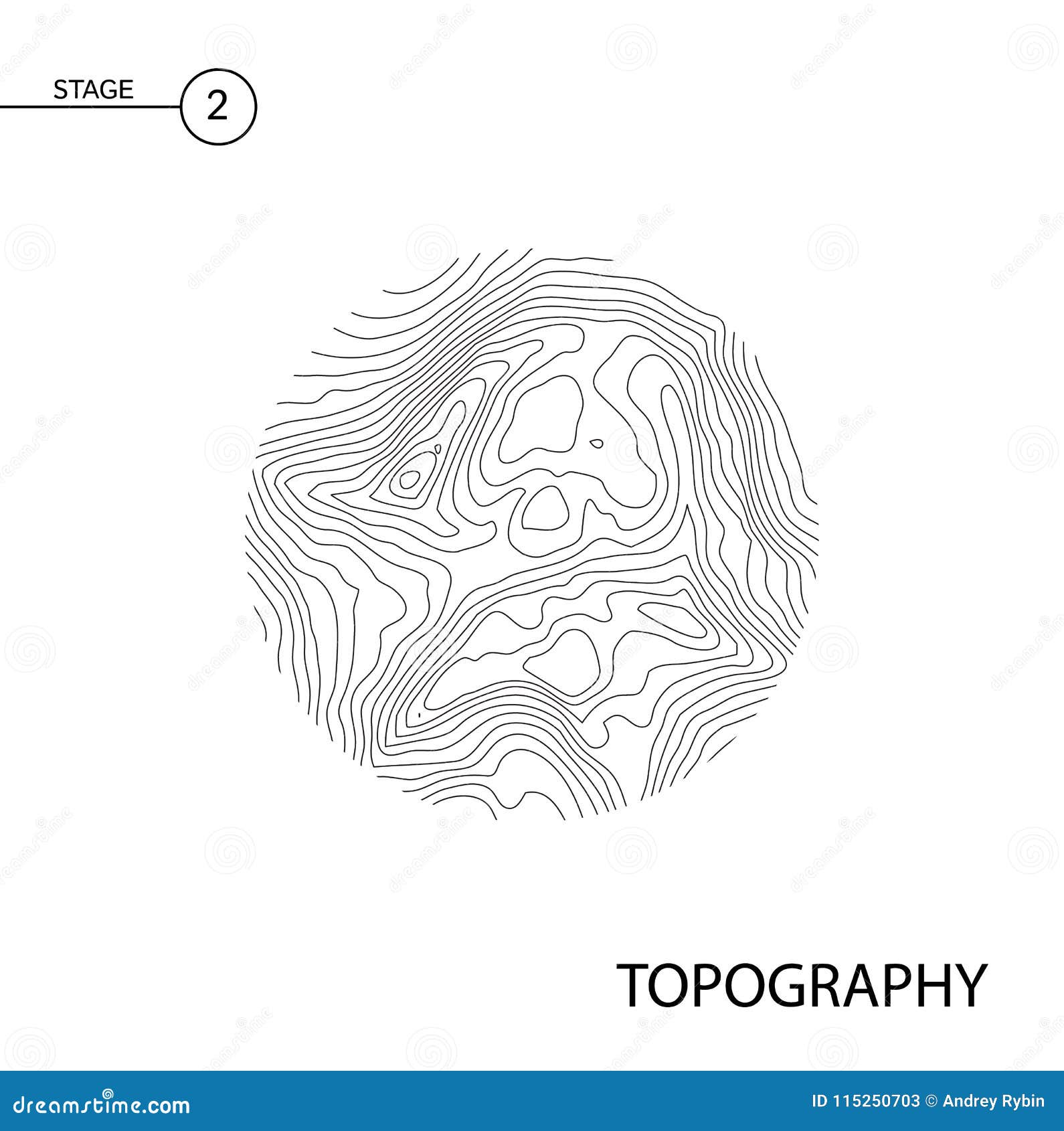 Vector topography map stock vector. Illustration of cartography - 115250703