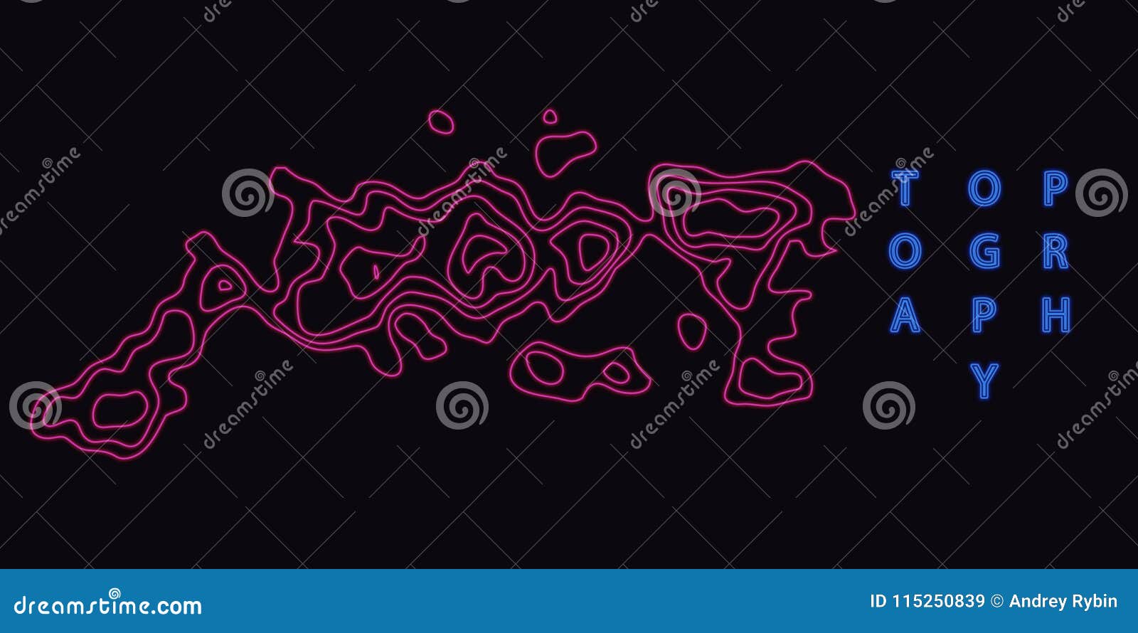 Vector topography map stock vector. Illustration of relief - 115250839