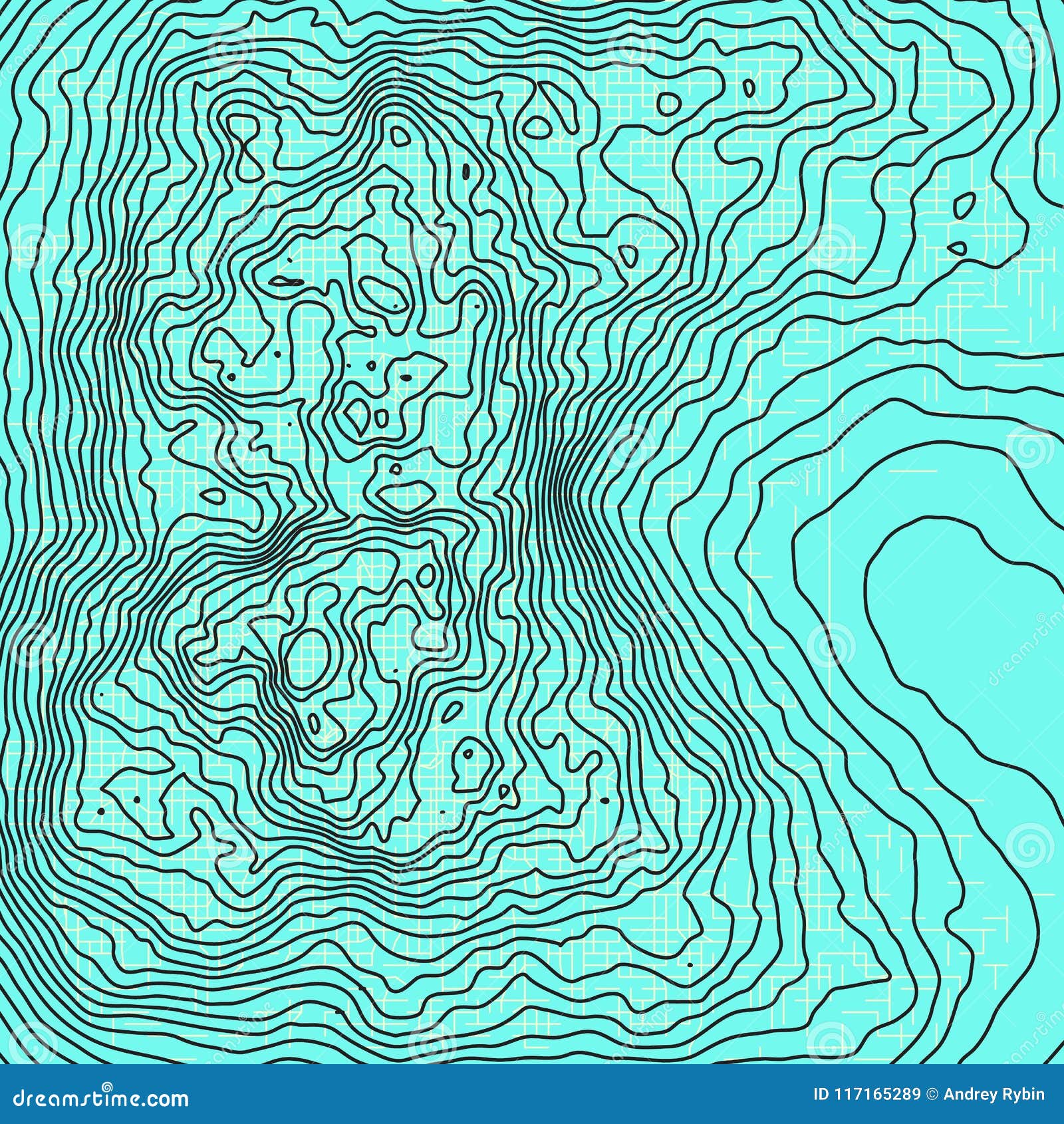 Vector topography map stock vector. Illustration of graphic - 117165289