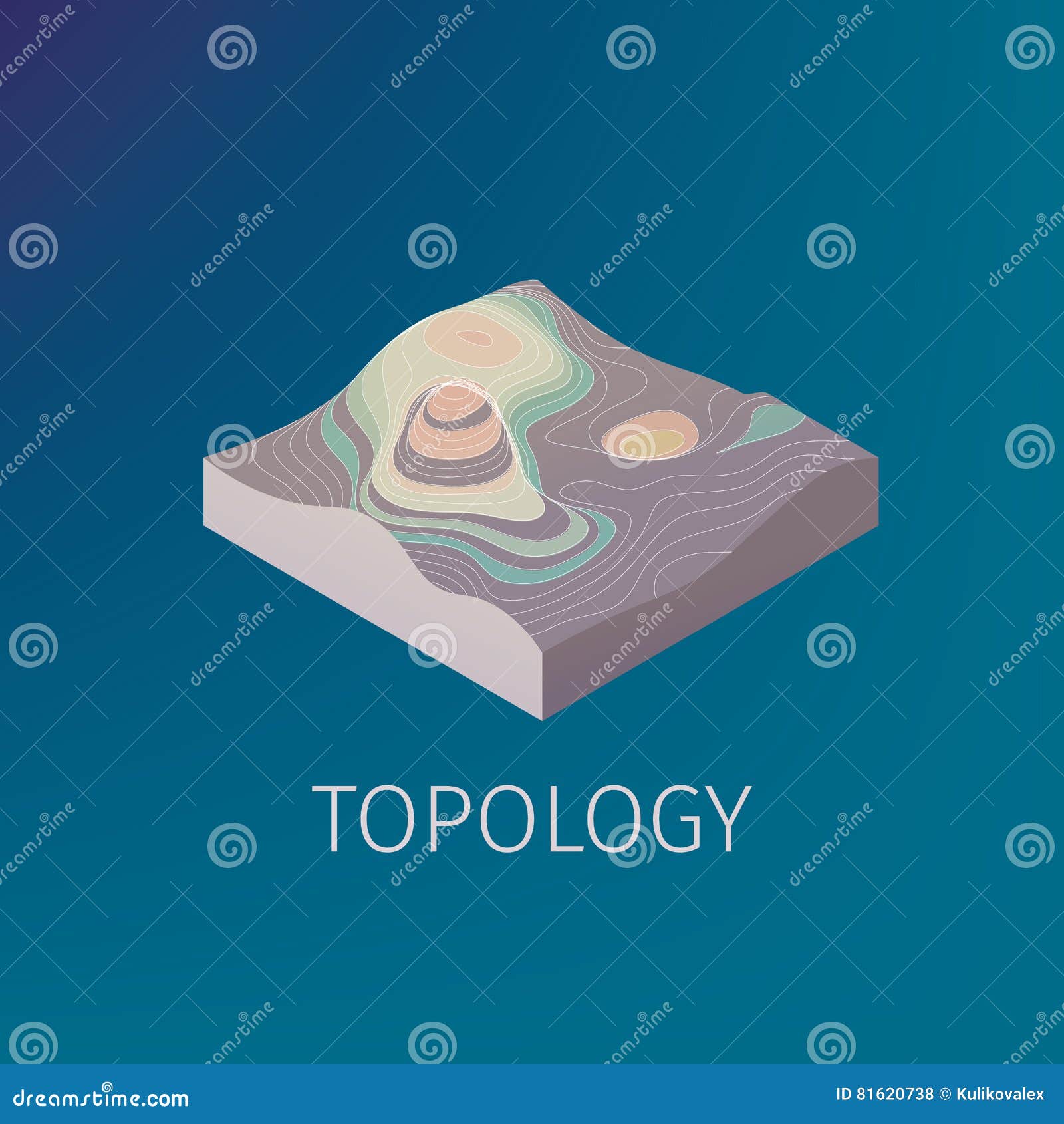 Vector Topology Isometric Icon Stock Vector - Illustration of design ...