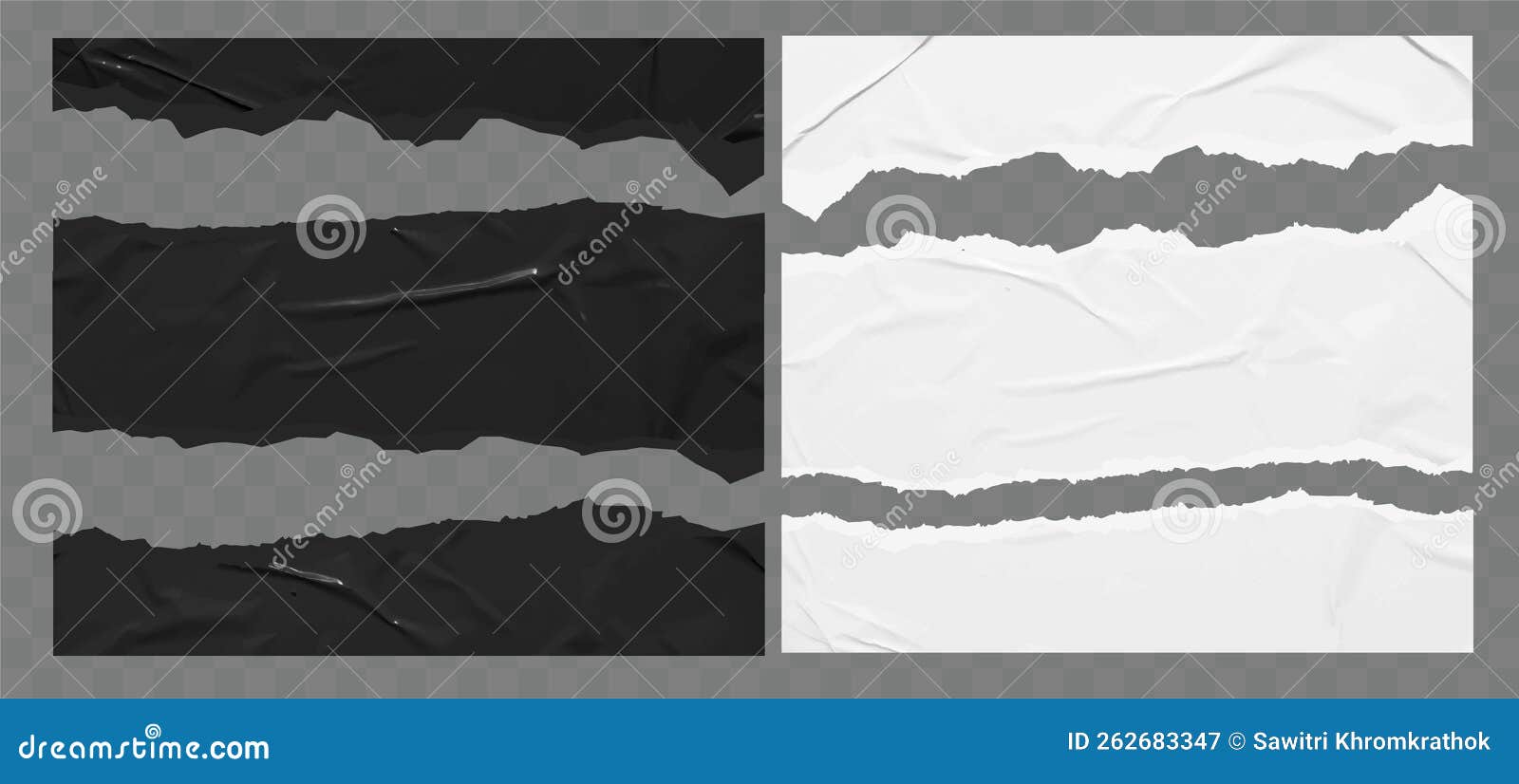 Torn Banners Cartoon Vector | CartoonDealer.com #45302005