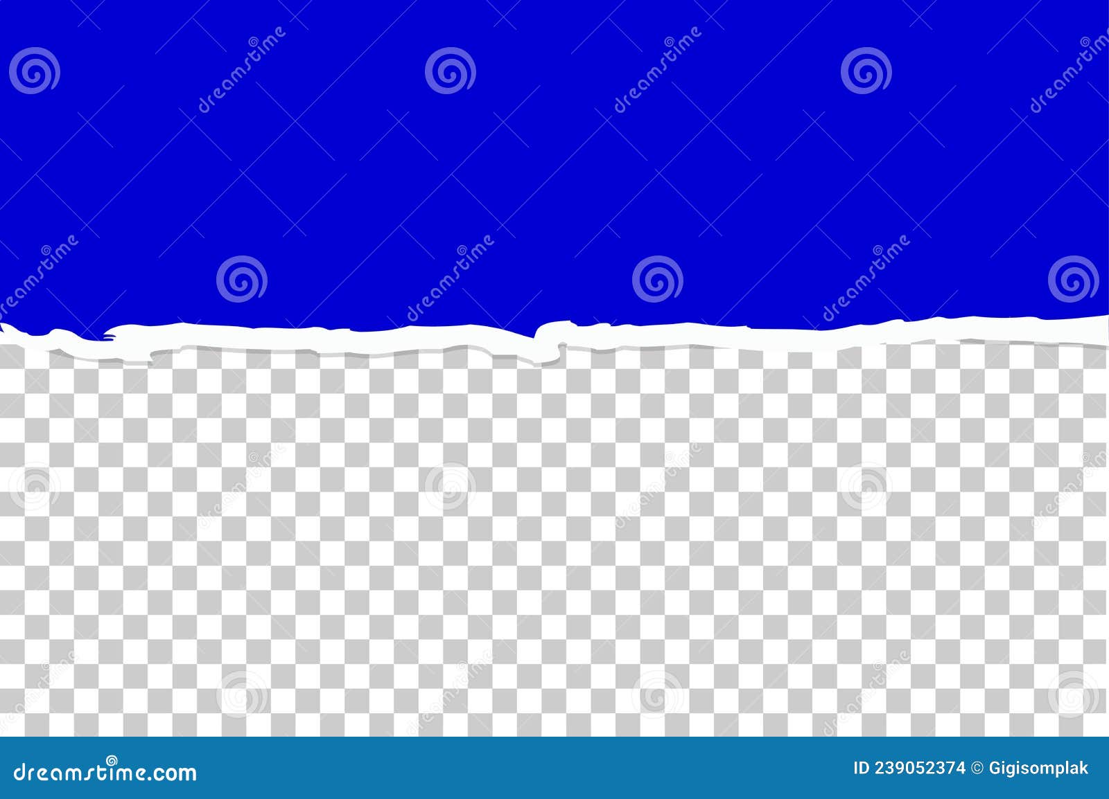 Vector Torn Paper, Half Page at Transparent Effect Background Stock ...