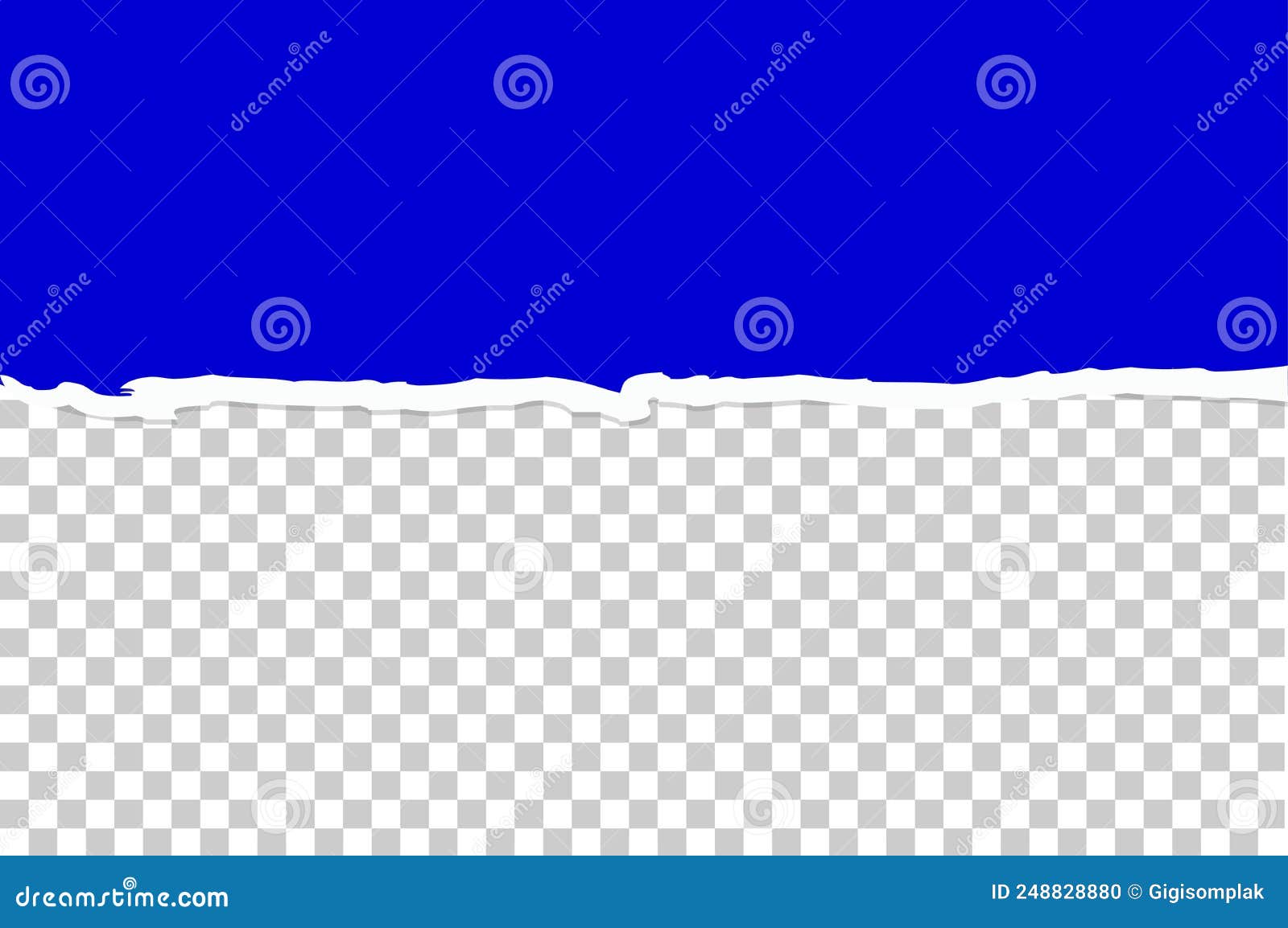 Vector Torn Paper, Half Page at Transparent Effect Background Stock ...