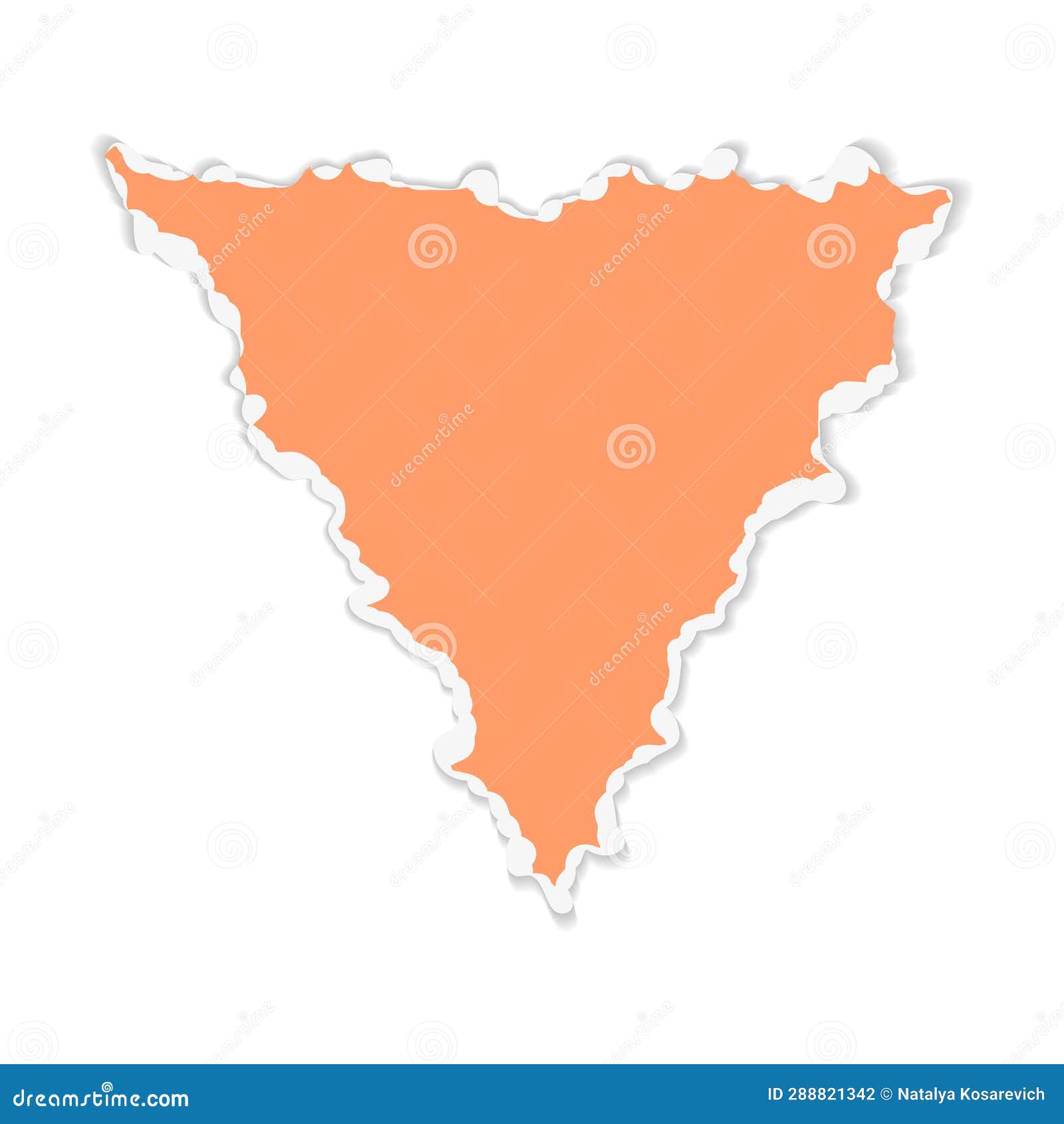 Vector Torn Pieces in the Shape of a Triangle. Torn Pieces of Paper on ...