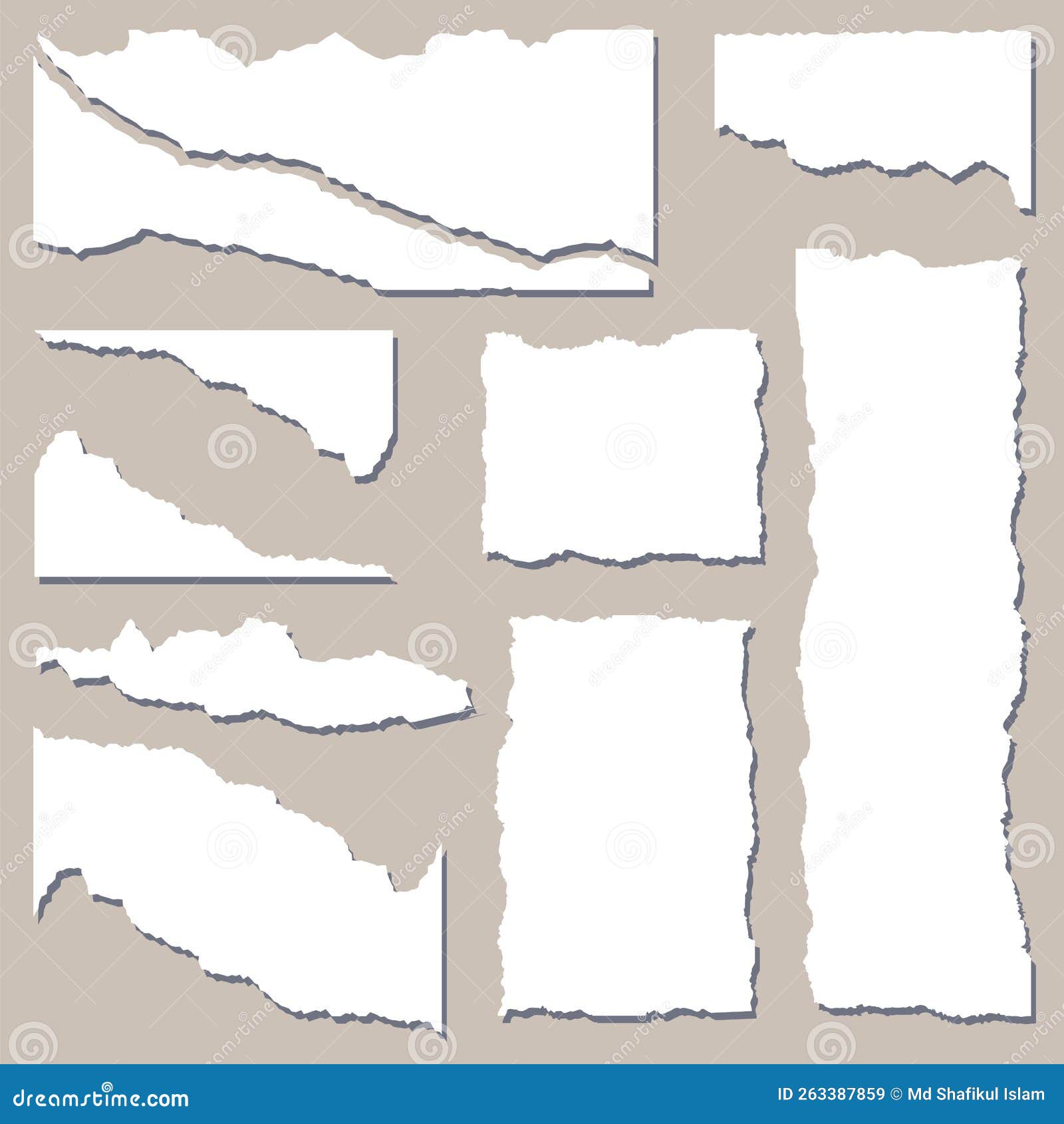Vector Torn Ripped Paper Sheet Textures Vector Stock Illustration ... Vector Torn Ripped Paper Sheet Textures Vector Stock Illustration ...
