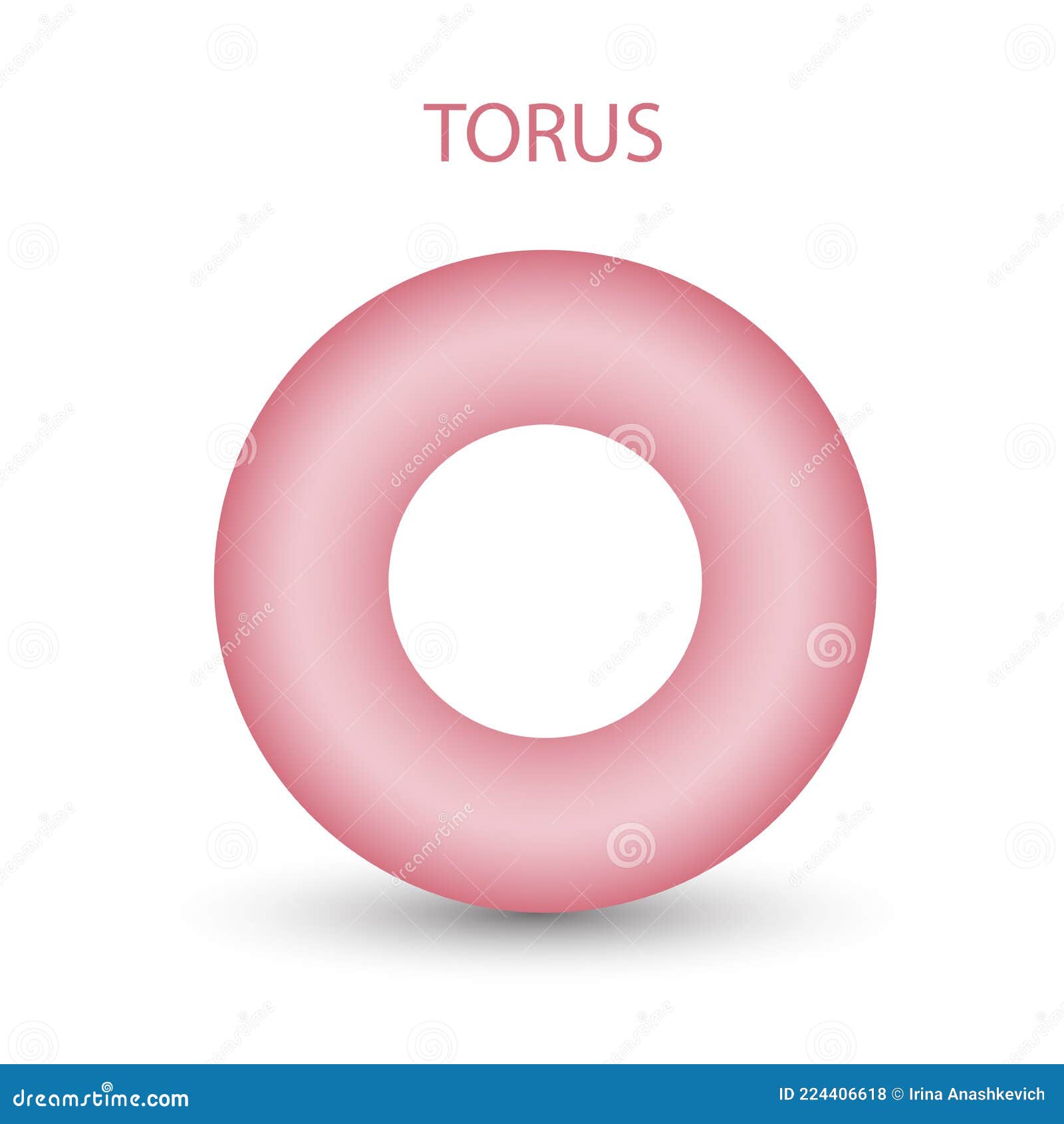 3 D Vector Torus. Abstract Vector Element With Depth Of Field ...