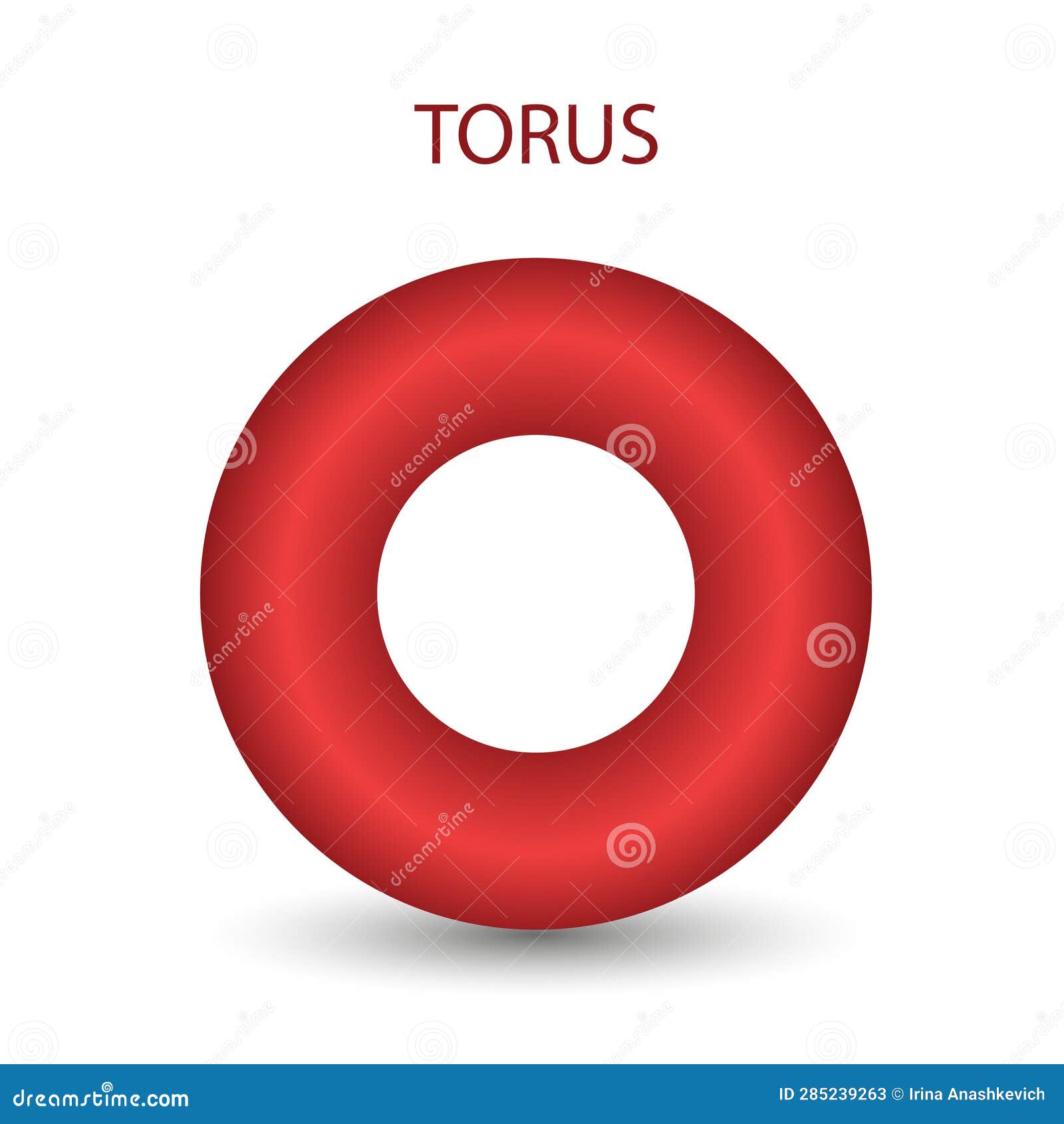 Vector Torus with Gradients and Shadow for Game, Icon, Package Design ...