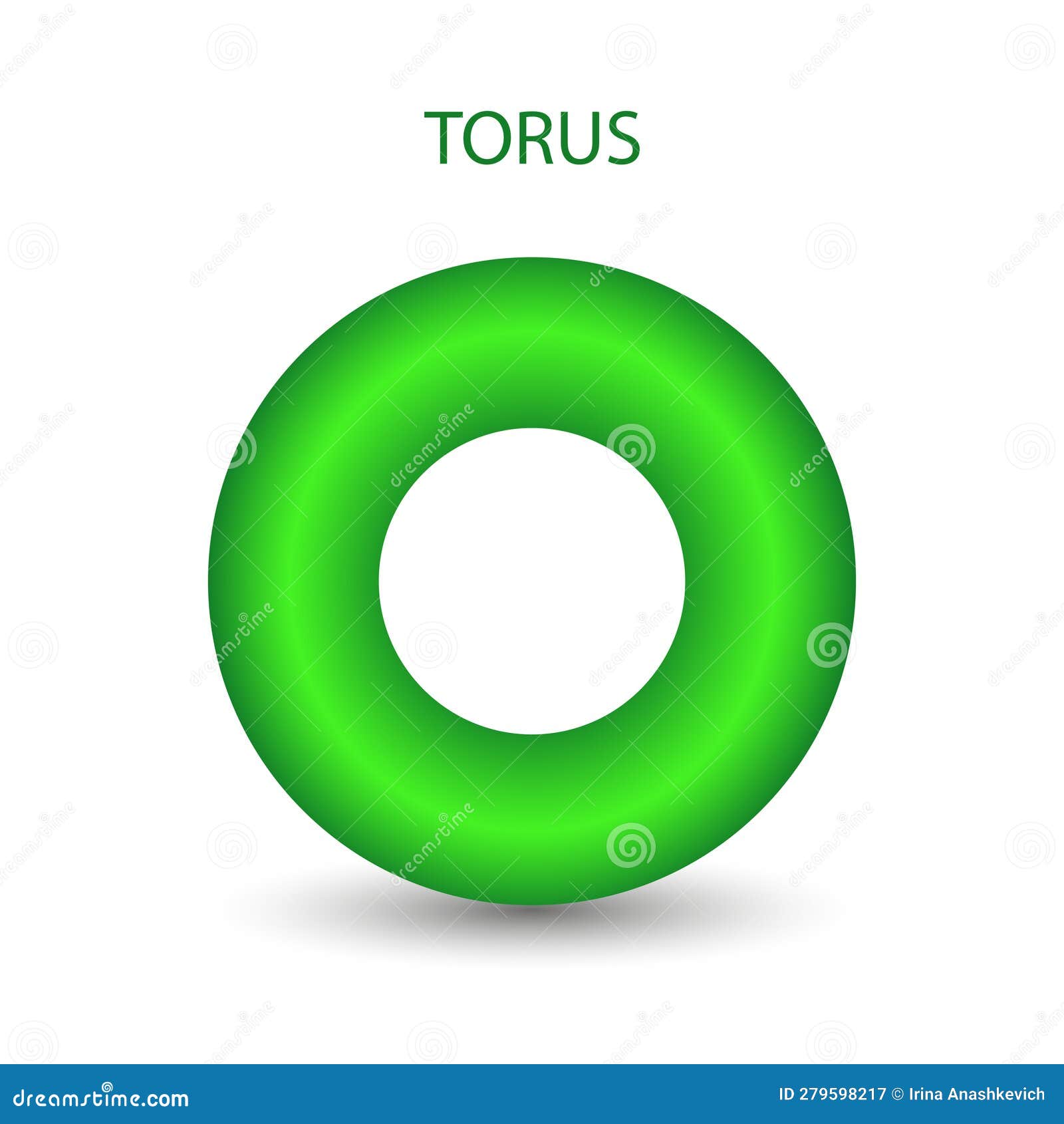 Vector Torus With Gradients And Shadow For Game, Icon, Package Design, Logo, Mobile, Ui, Web ...