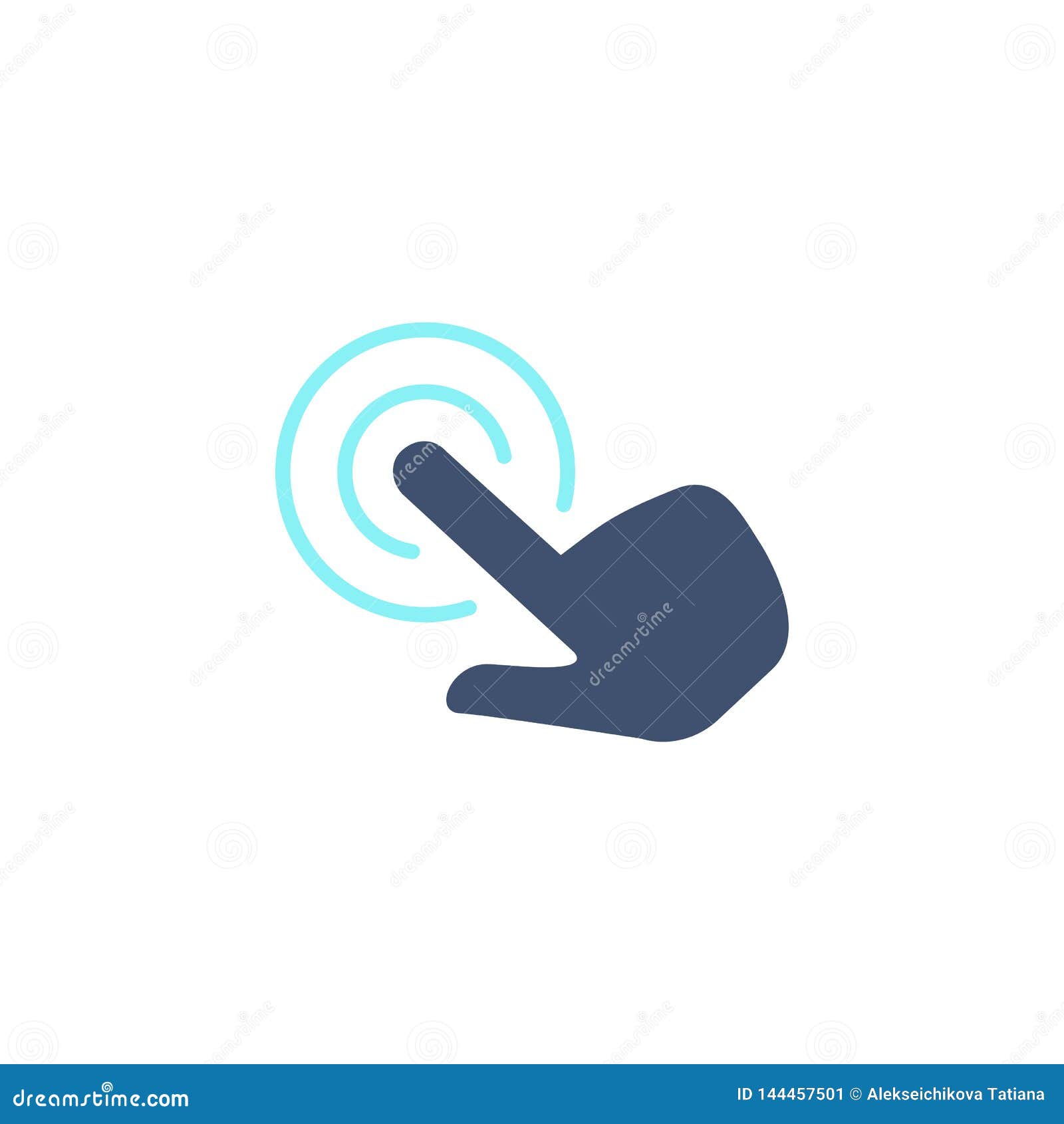 Vector touch finger icon. stock vector. Illustration of choose - 144457501