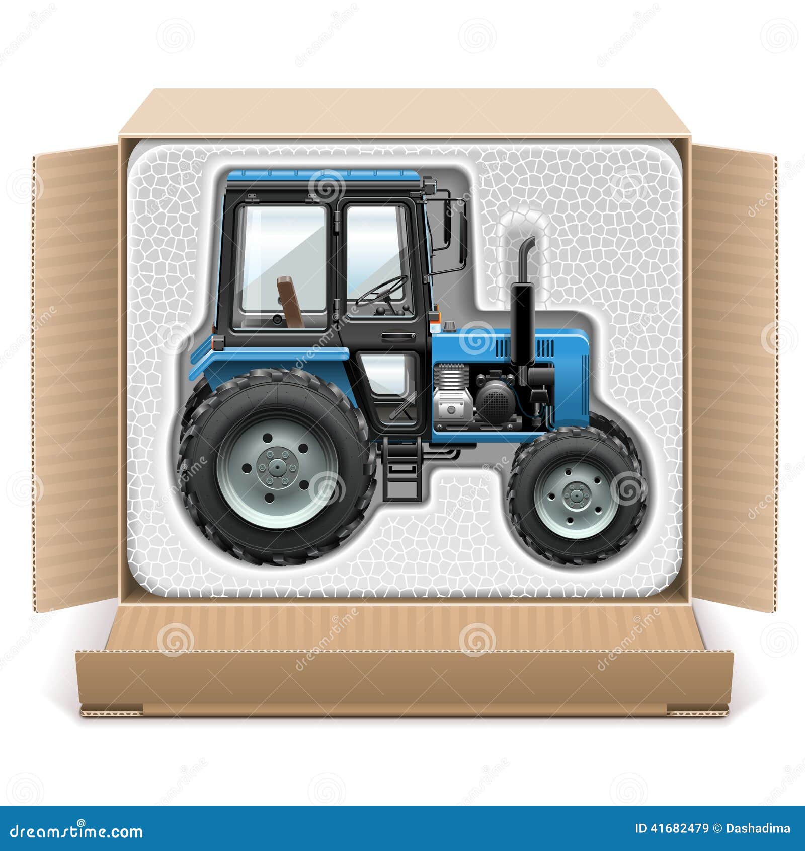 Carton Tractor Stock Illustrations – 181 Carton Tractor Stock ...